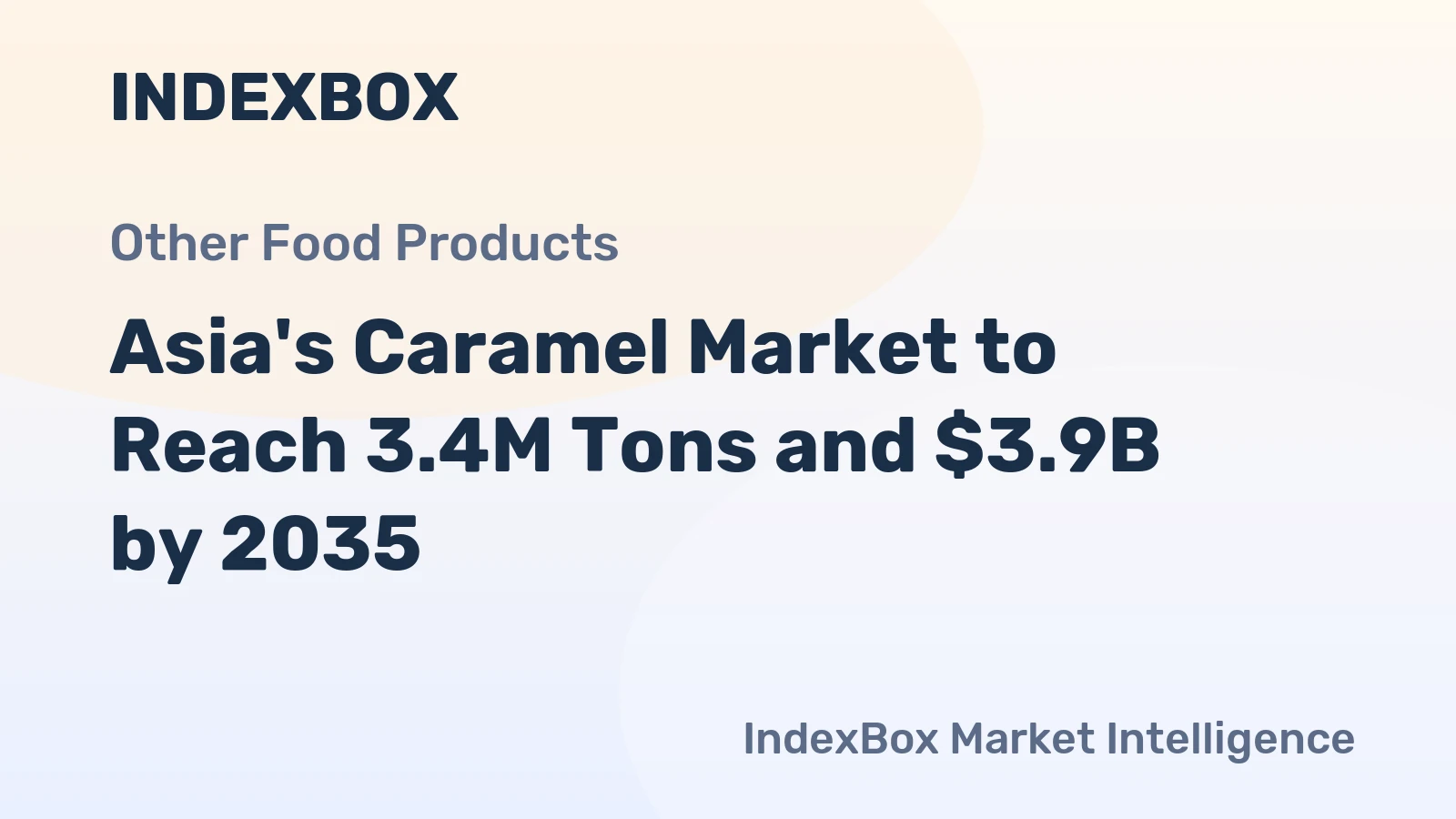 Asia's Caramel Market to Reach 3.4M Tons and $3.9B by 2035