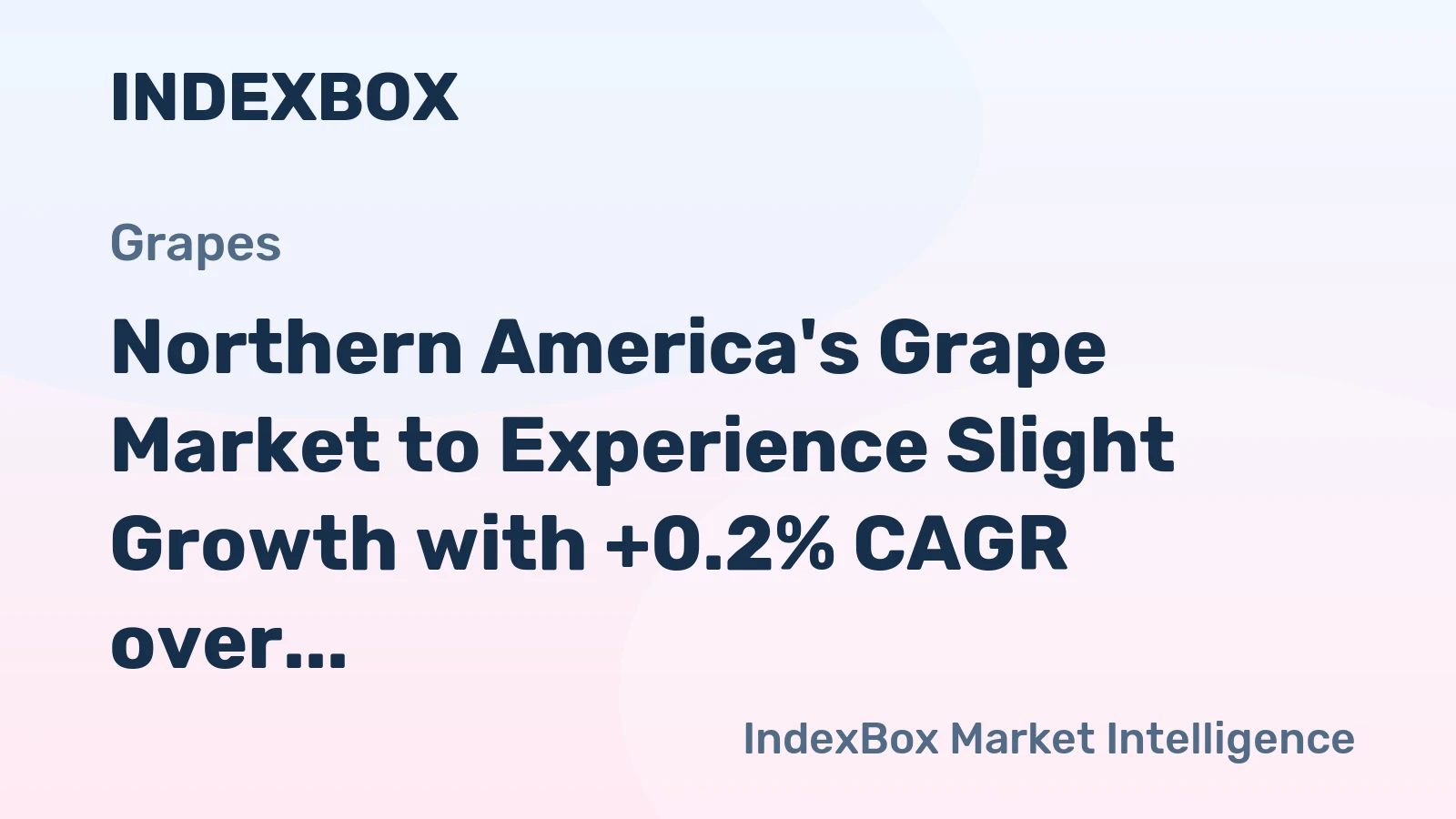 Northern America's Grape Market to Experience Slight Growth with +0.2% CAGR over Next Decade