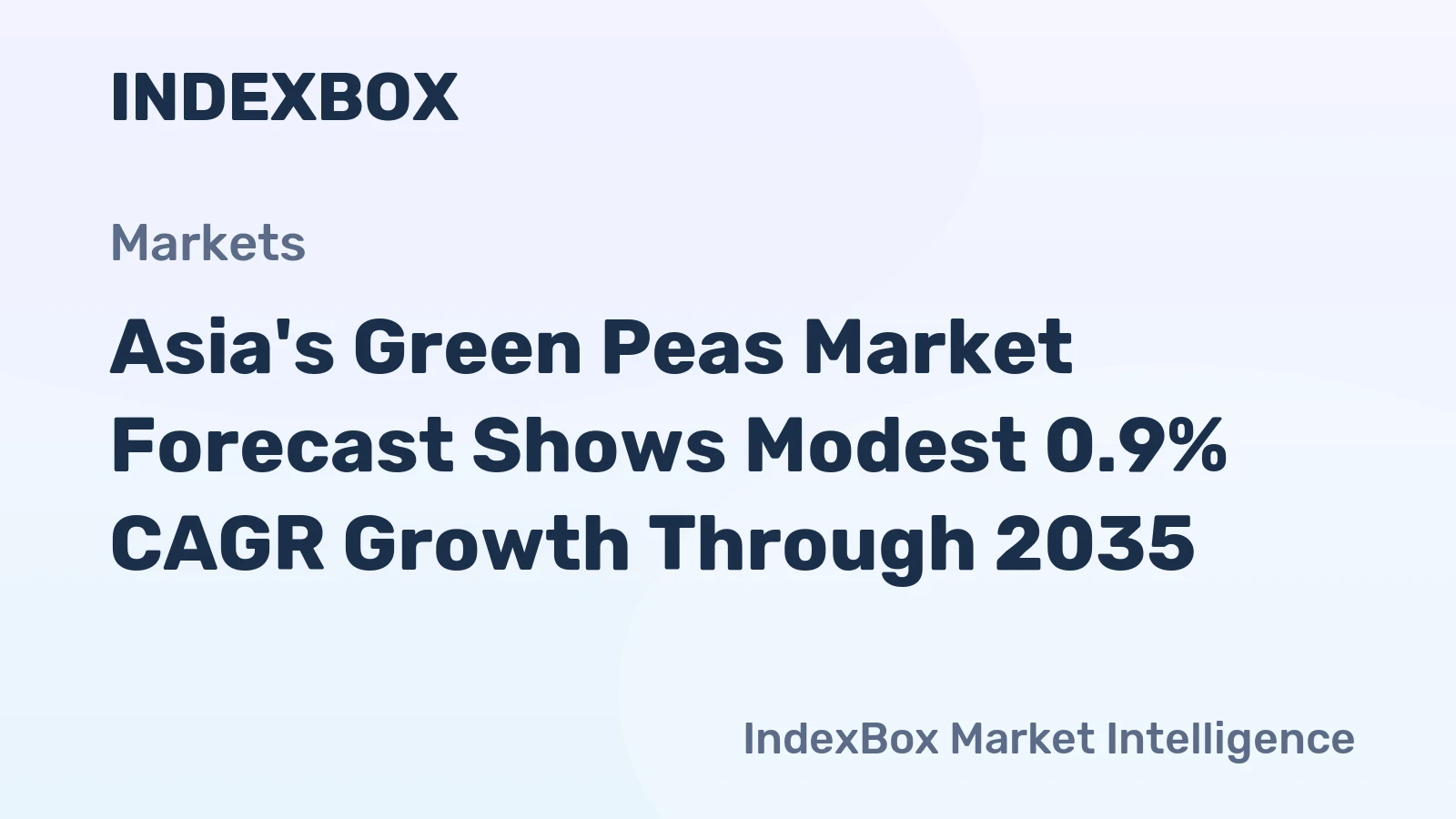 Asia's Green Peas Market Forecast Shows Modest 0.9% CAGR Growth Through 2035