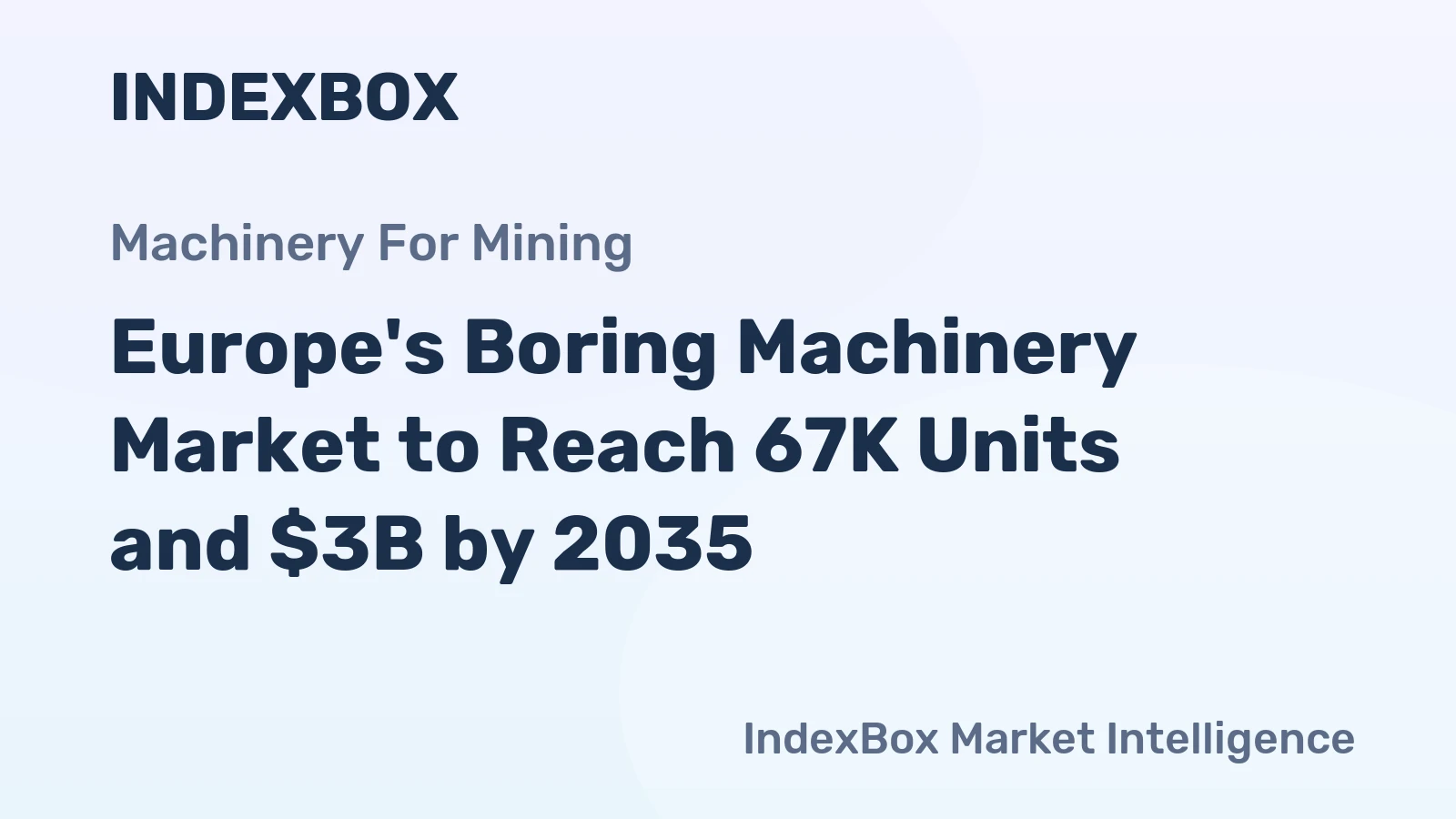 Europe's Boring Machinery Market to Reach 67K Units and $3B by 2035