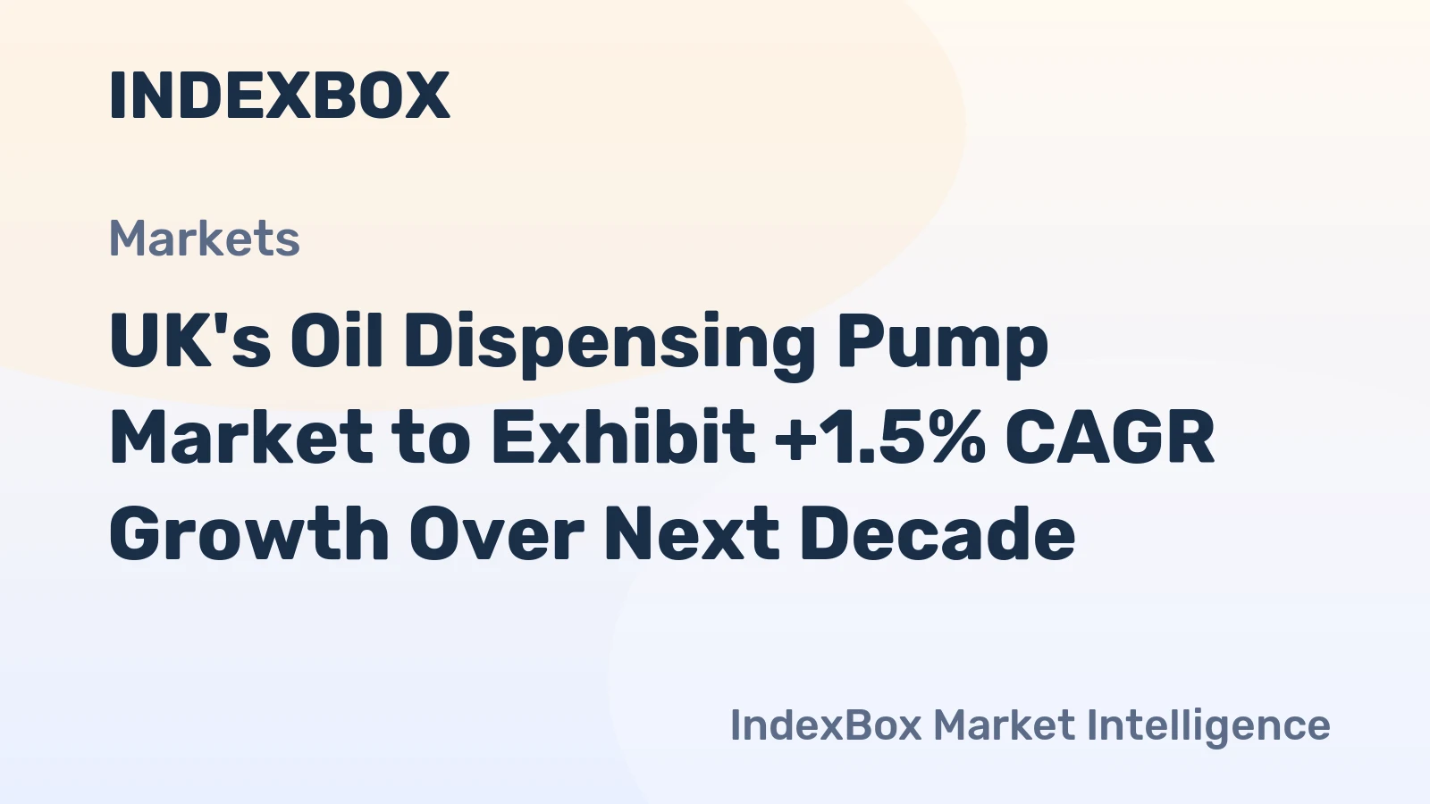 UK's Oil Dispensing Pump Market to Exhibit +1.5% CAGR Growth Over Next Decade