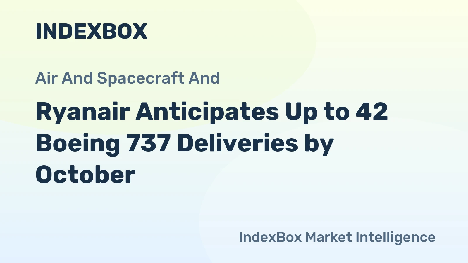 Ryanair Anticipates Up to 42 Boeing 737 Deliveries by October