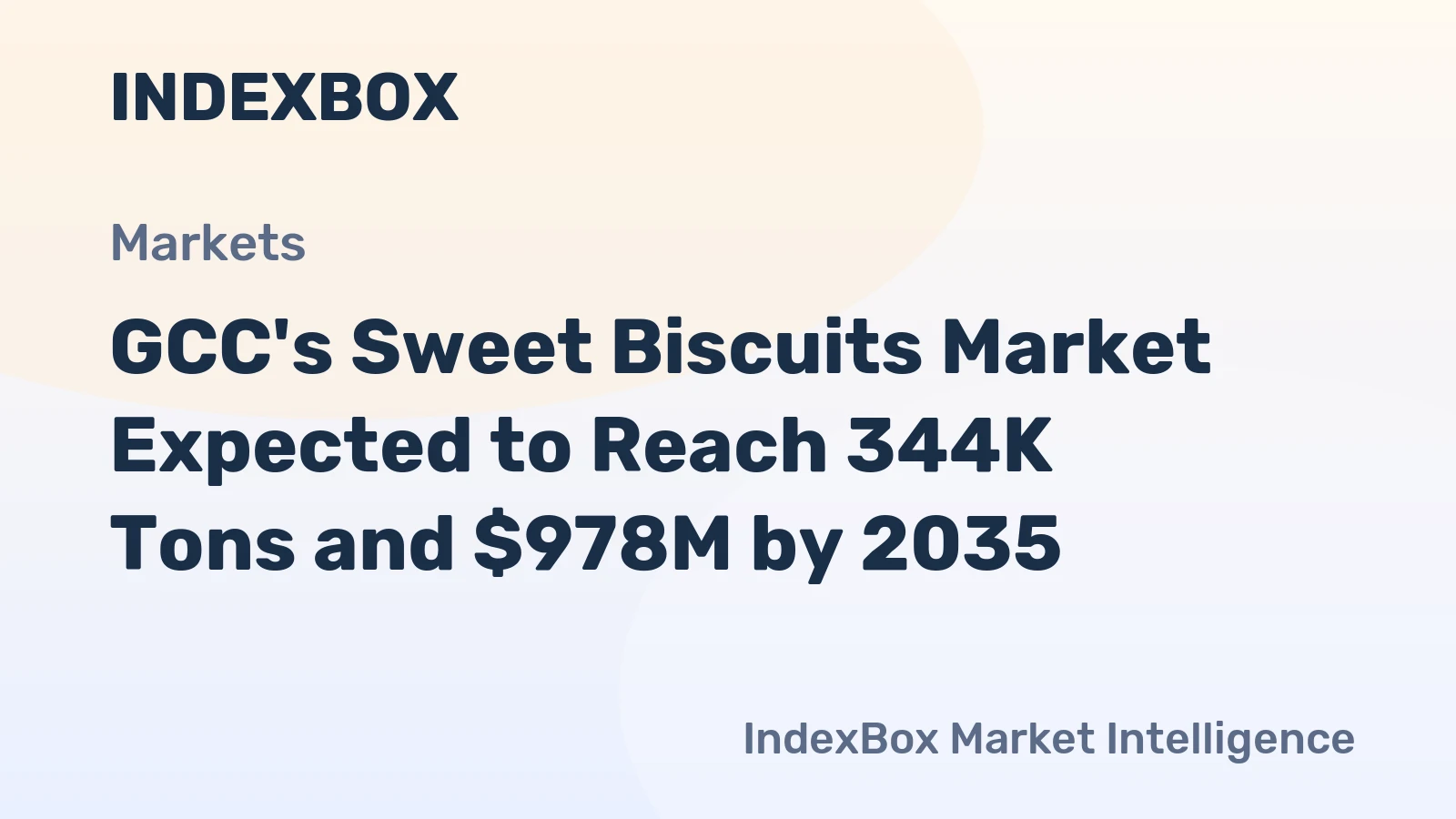 GCC's Sweet Biscuits Market Expected to Reach 344K Tons and $978M by 2035