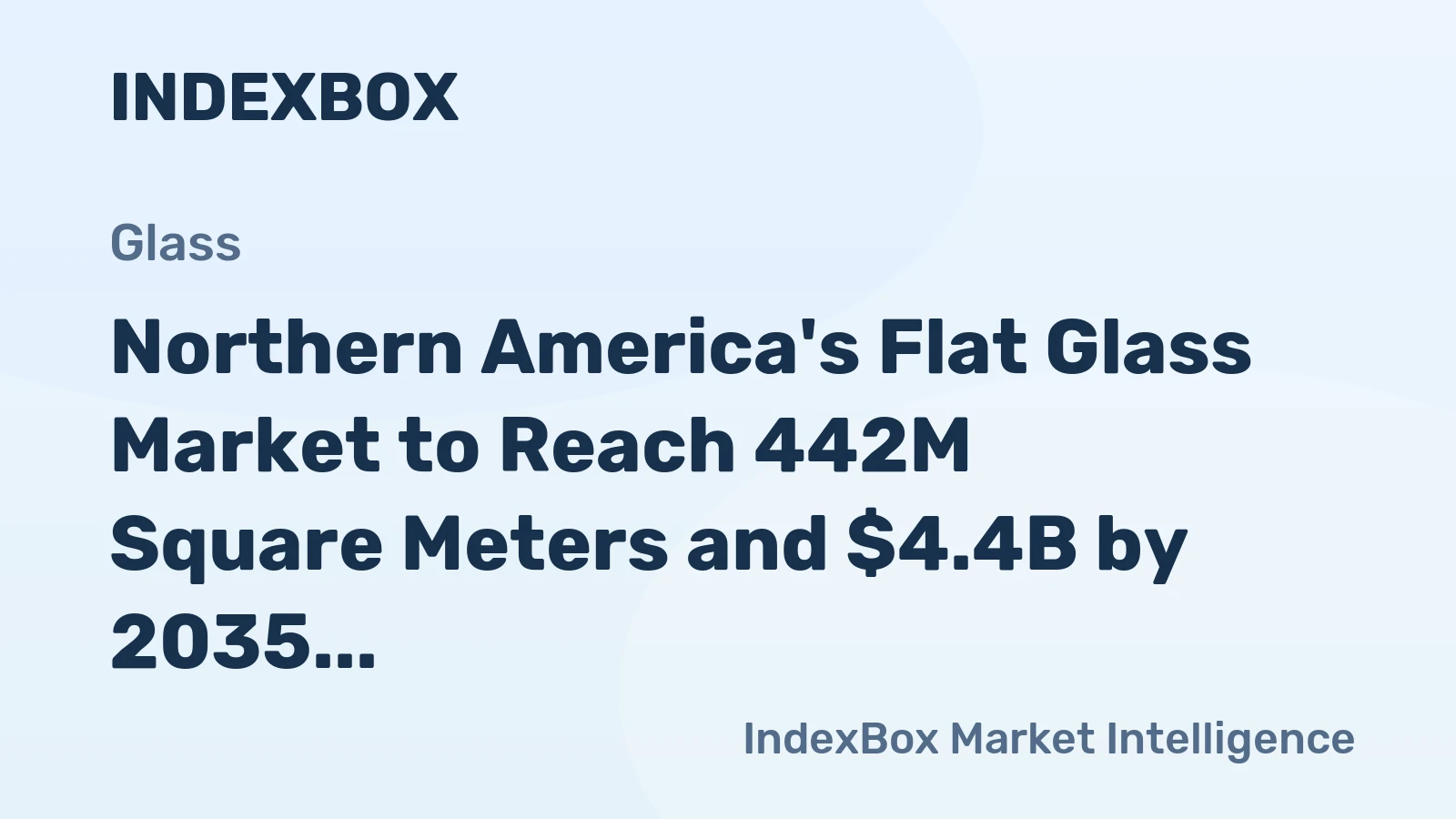 Northern America's Flat Glass Market to Reach 442M Square Meters and $4.4B by 2035 Amidst Stagnant Growth