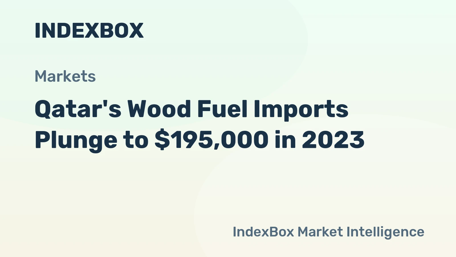 Qatar's Wood Fuel Imports Plunge to $195,000 in 2023