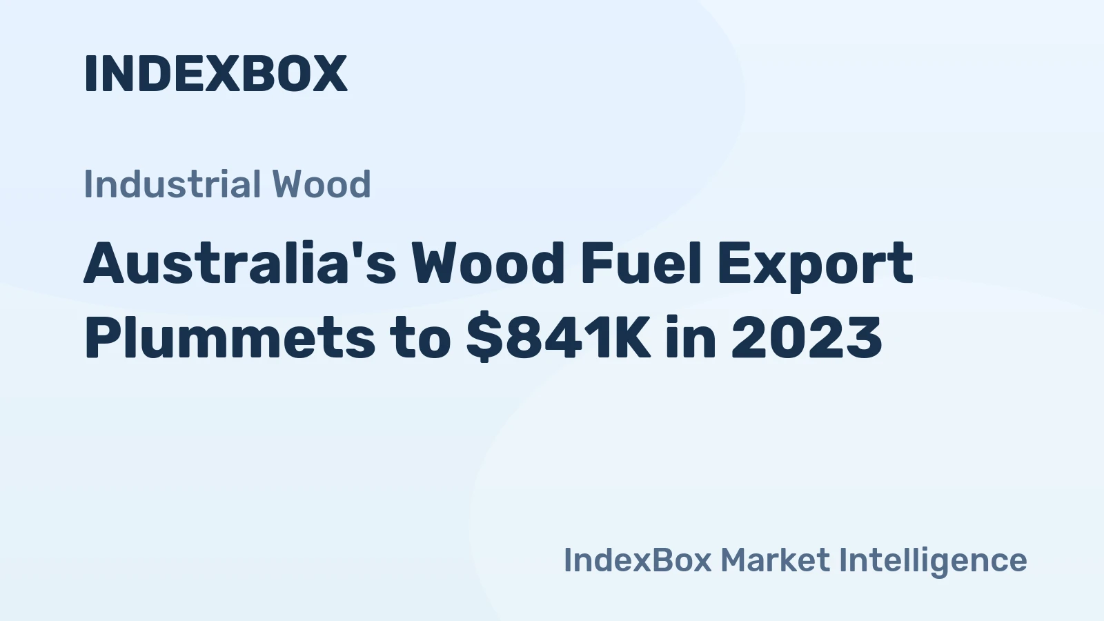 Australia's Wood Fuel Export Plummets to $841K in 2023