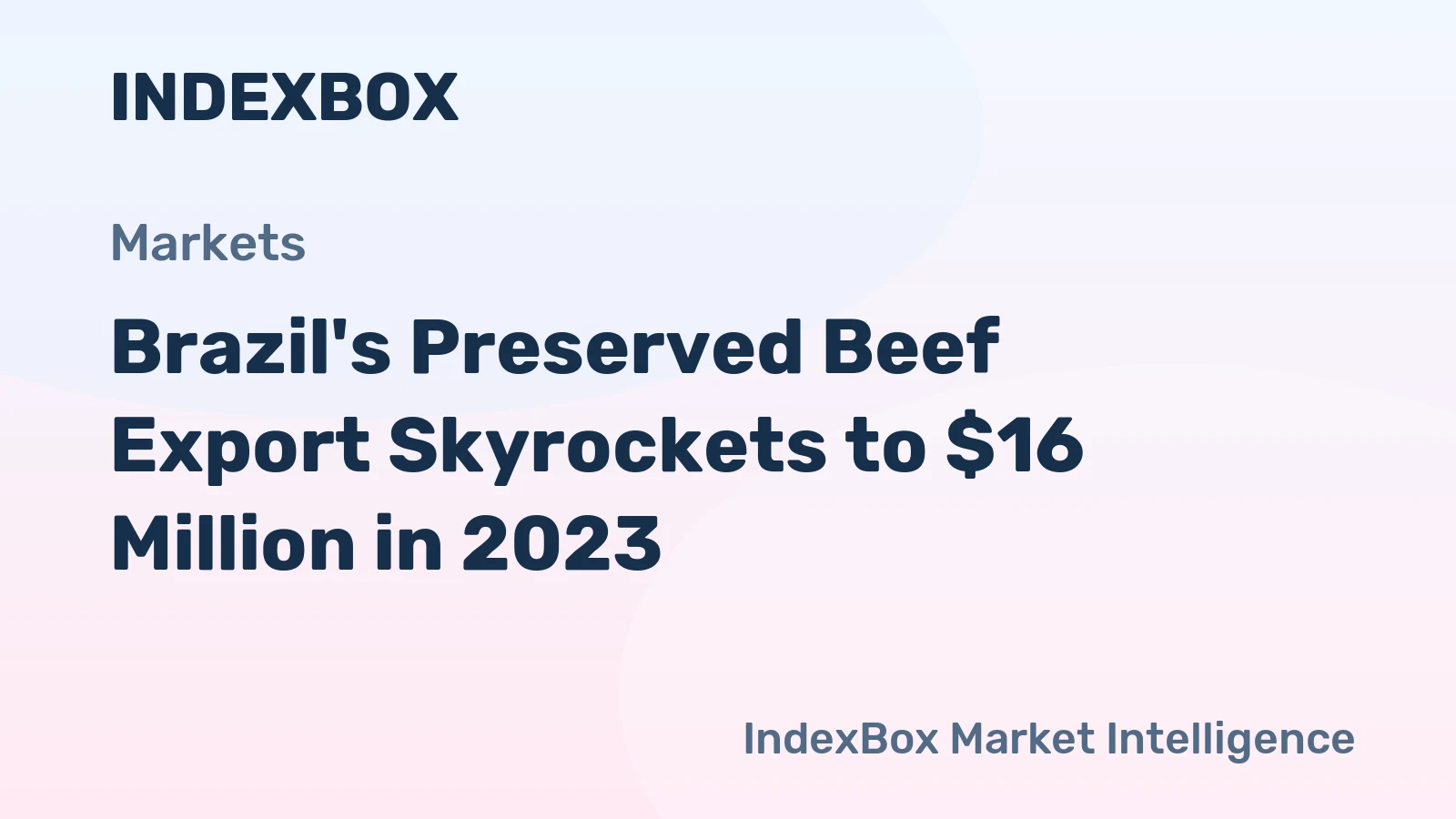 Brazil's Preserved Beef Export Skyrockets to $16 Million in 2023