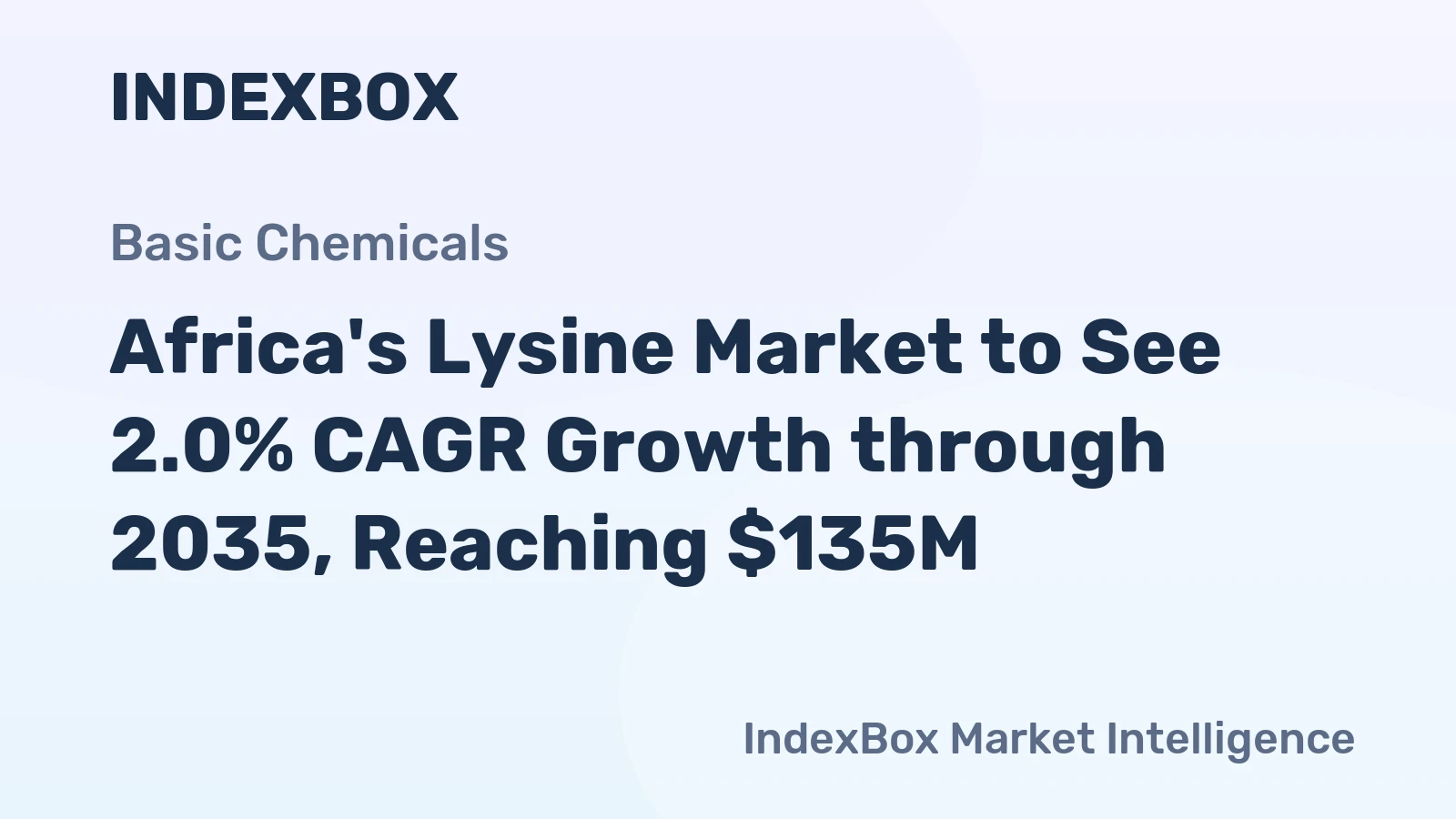 Africa's Lysine Market to See 2.0% CAGR Growth through 2035, Reaching $135M