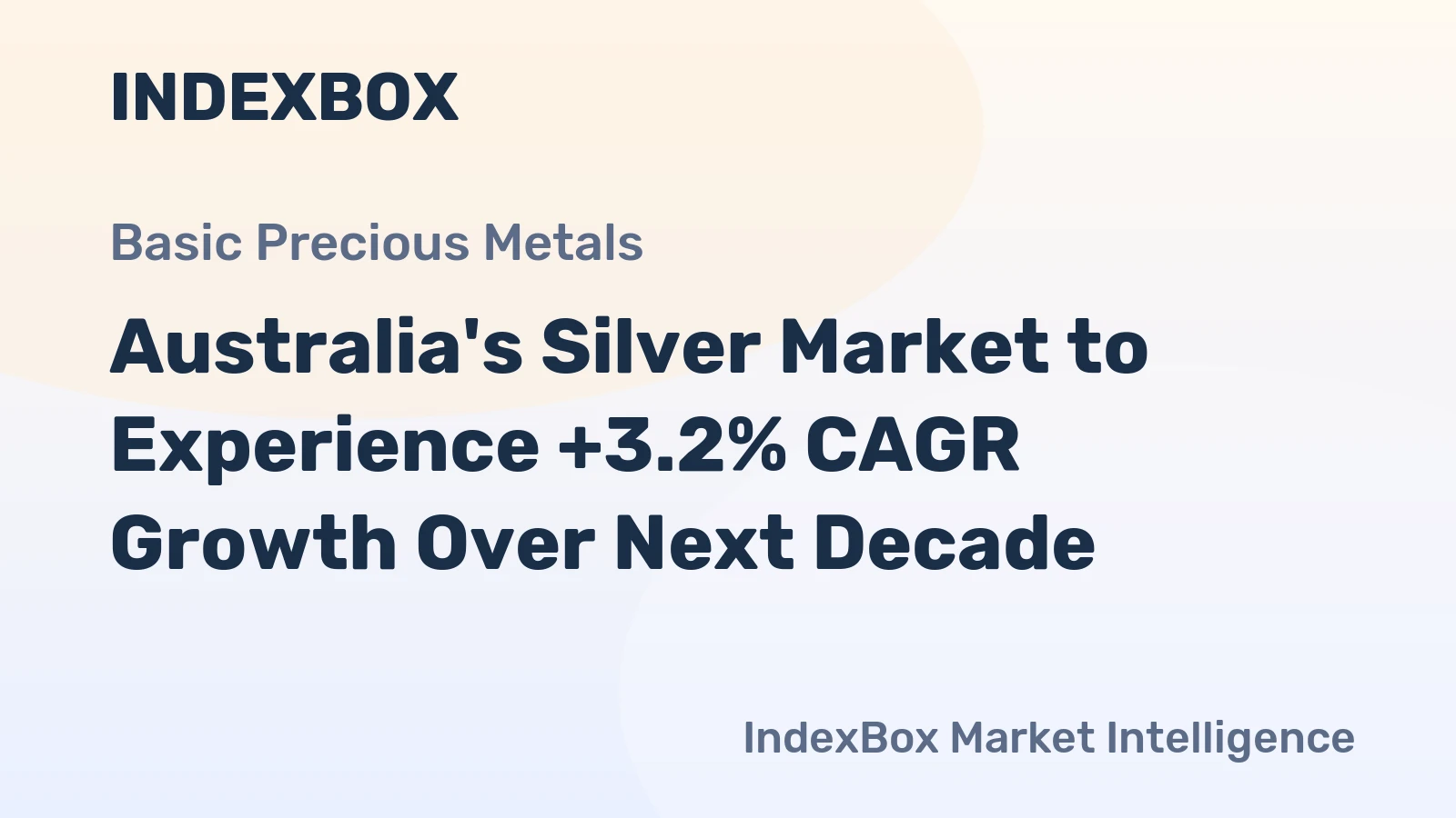 Australia's Silver Market to Experience +3.2% CAGR Growth Over Next Decade