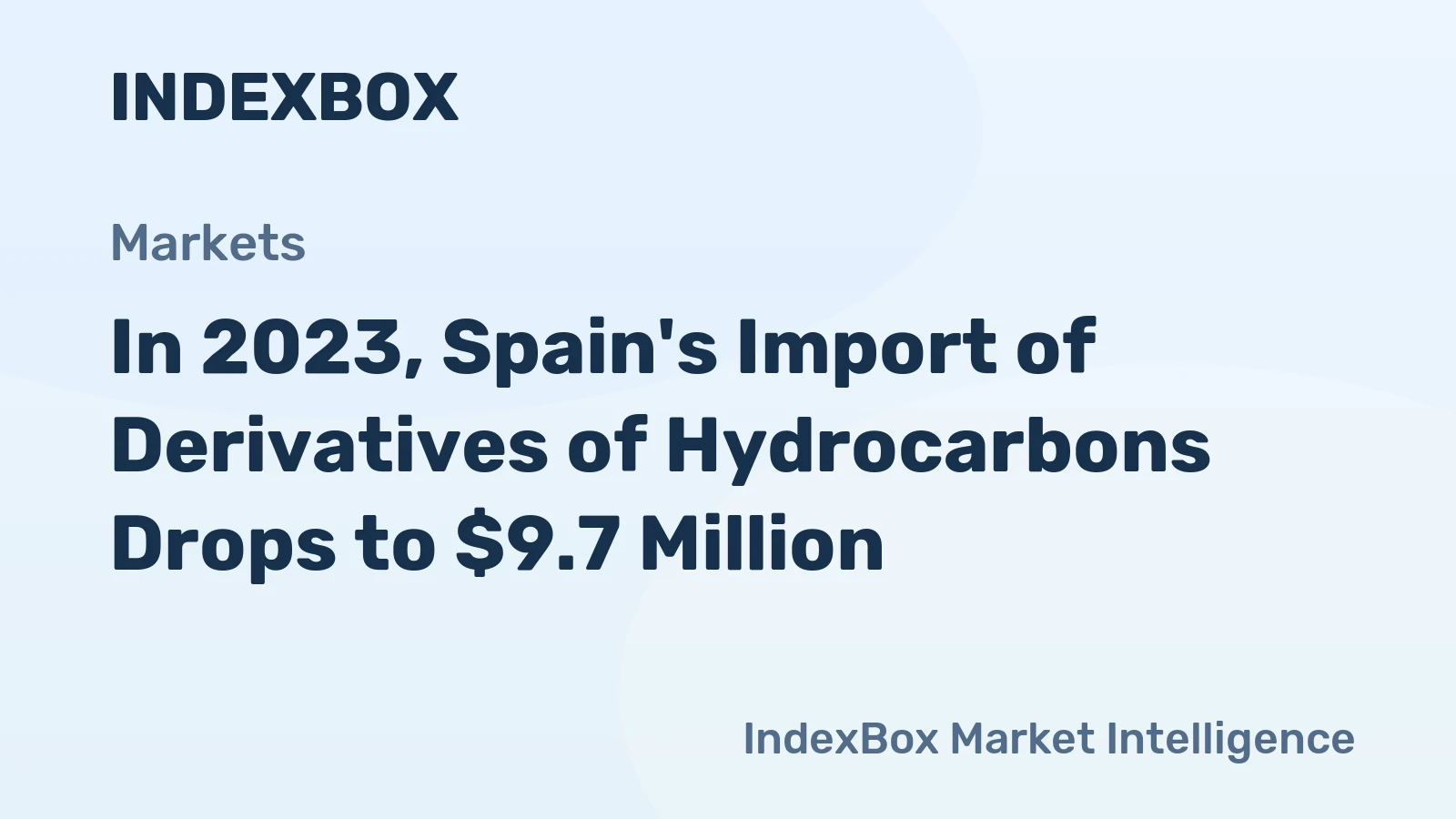 In 2023, Spain's Import of Derivatives of Hydrocarbons Drops to $9.7 Million