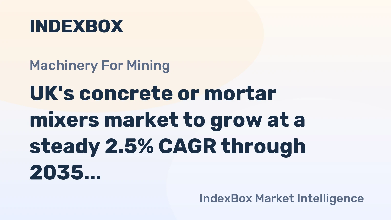 UK's concrete or mortar mixers market to grow at a steady 2.5% CAGR through 2035, driven by rising demand.