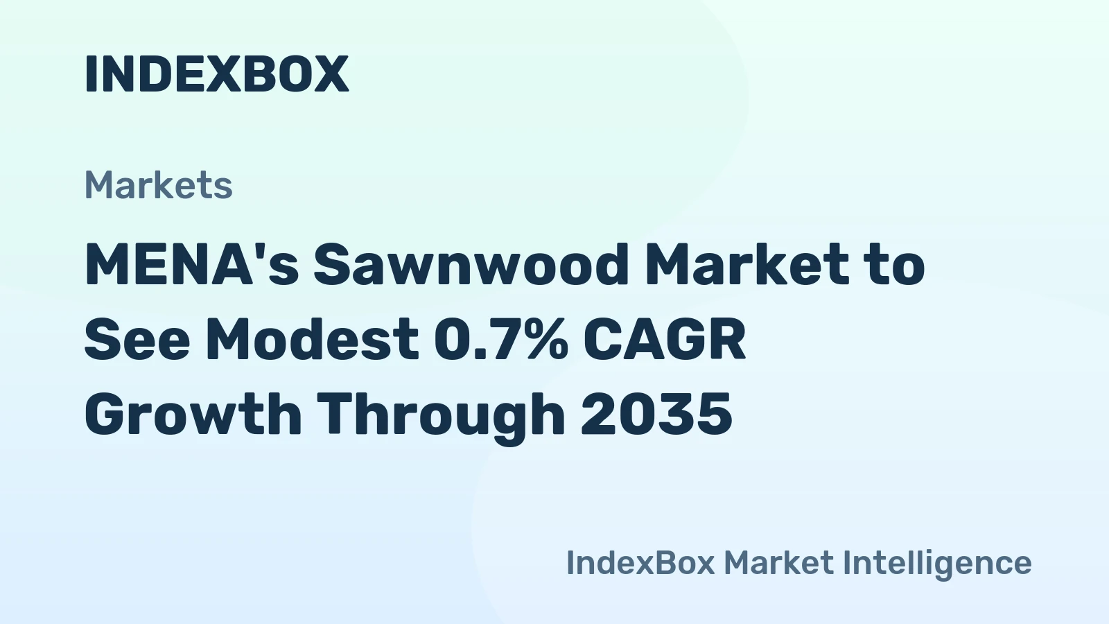 MENA's Sawnwood Market to See Modest 0.7% CAGR Growth Through 2035