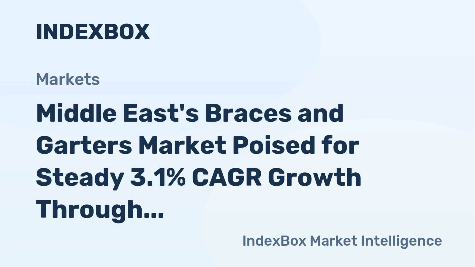 Middle East's Braces and Garters Market Poised for Steady 3.1% CAGR Growth Through 2035