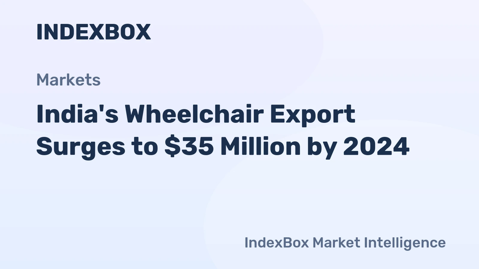 India's Wheelchair Export Surges to $35 Million by 2024