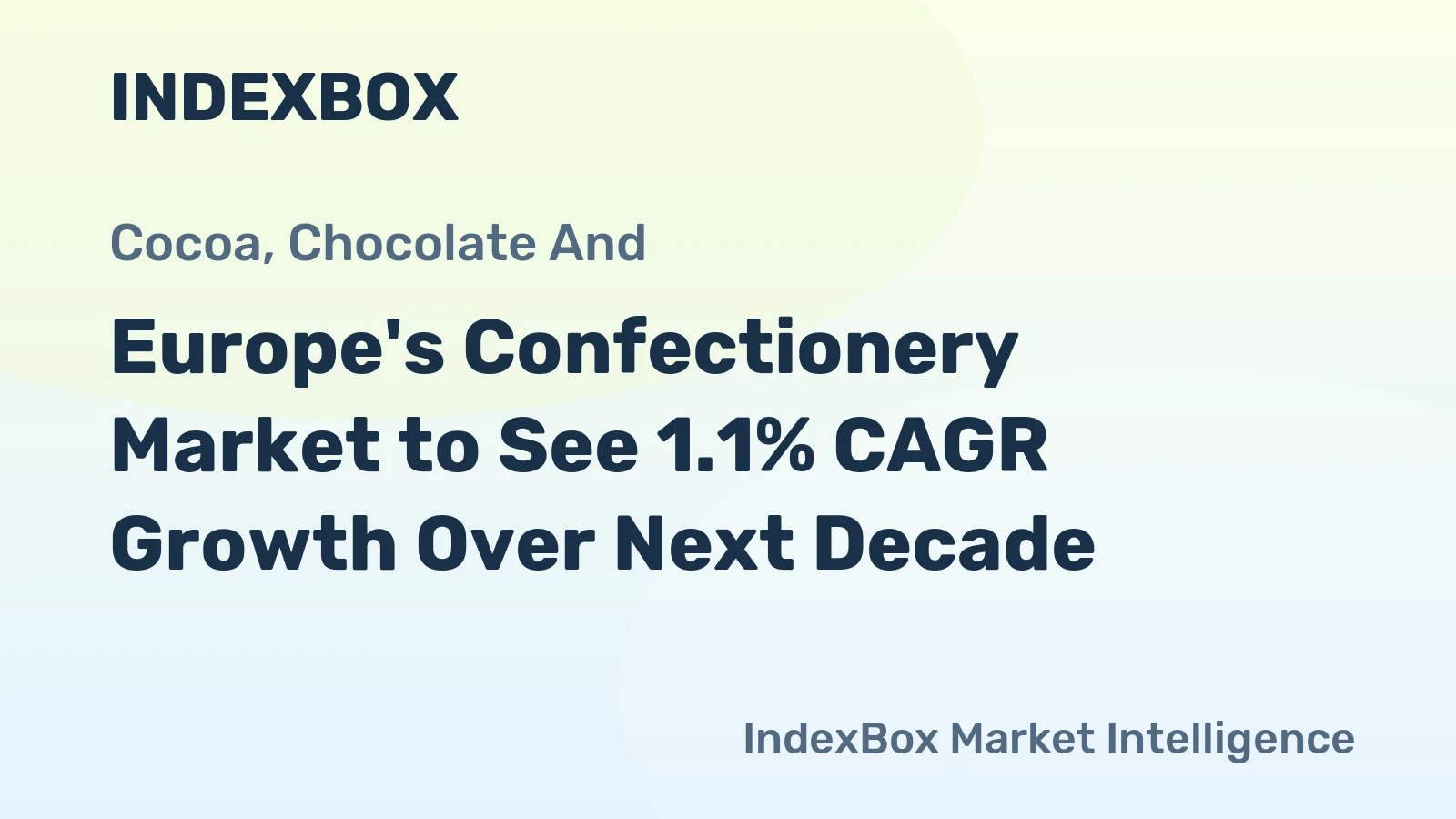 Europe's Confectionery Market to See 1.1% CAGR Growth Over Next Decade