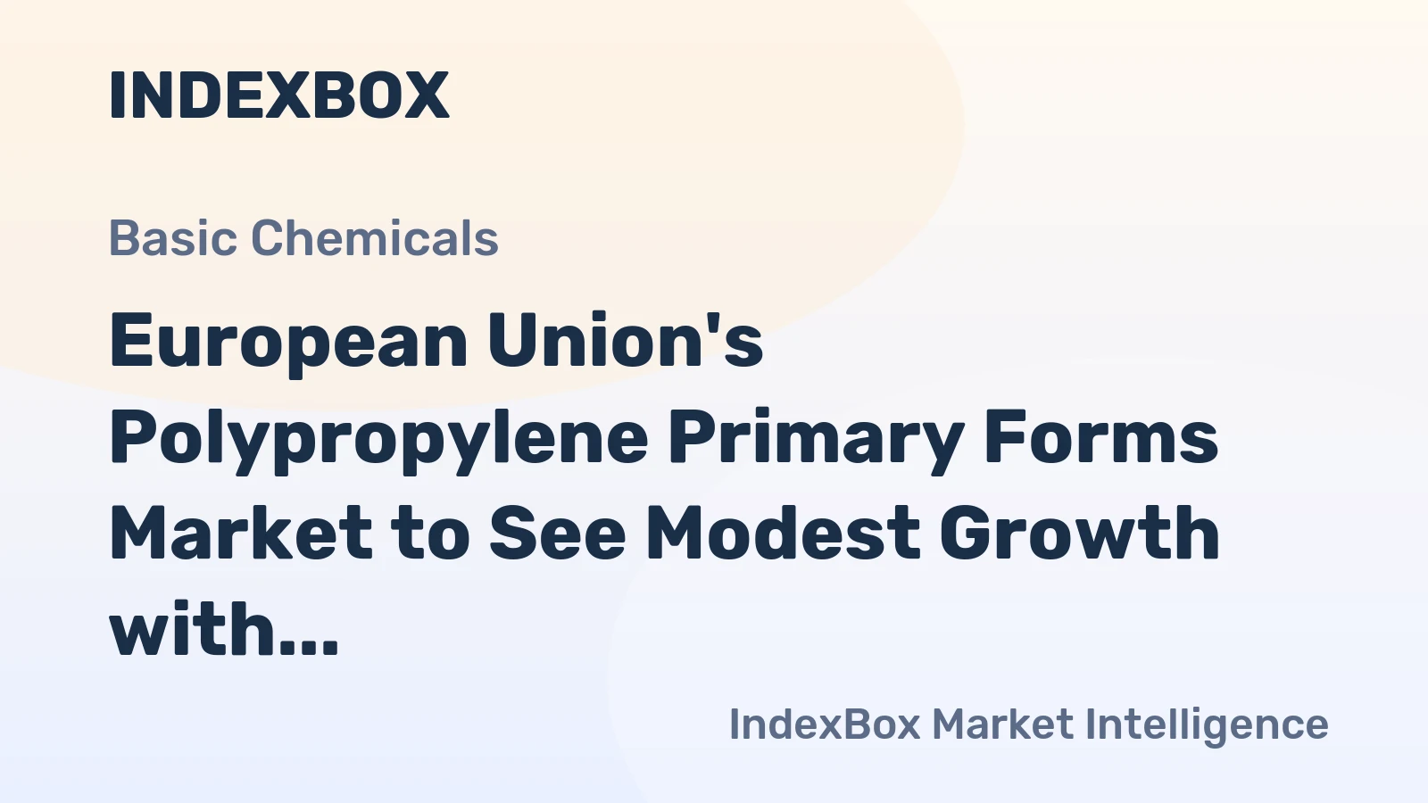 European Union's Polypropylene Primary Forms Market to See Modest Growth with +0.6% CAGR from 2024-2035