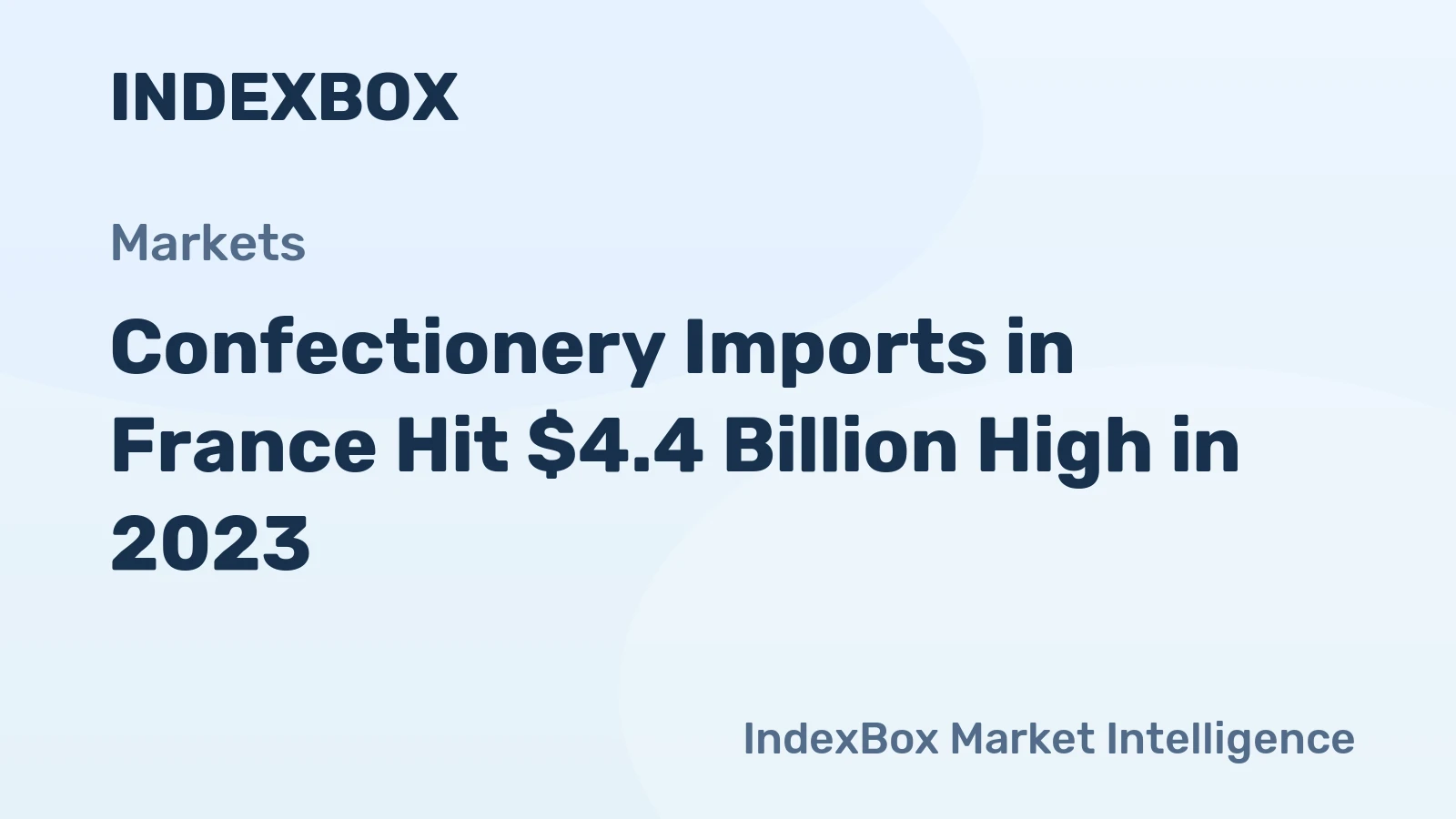 Confectionery Imports in France Hit $4.4 Billion High in 2023