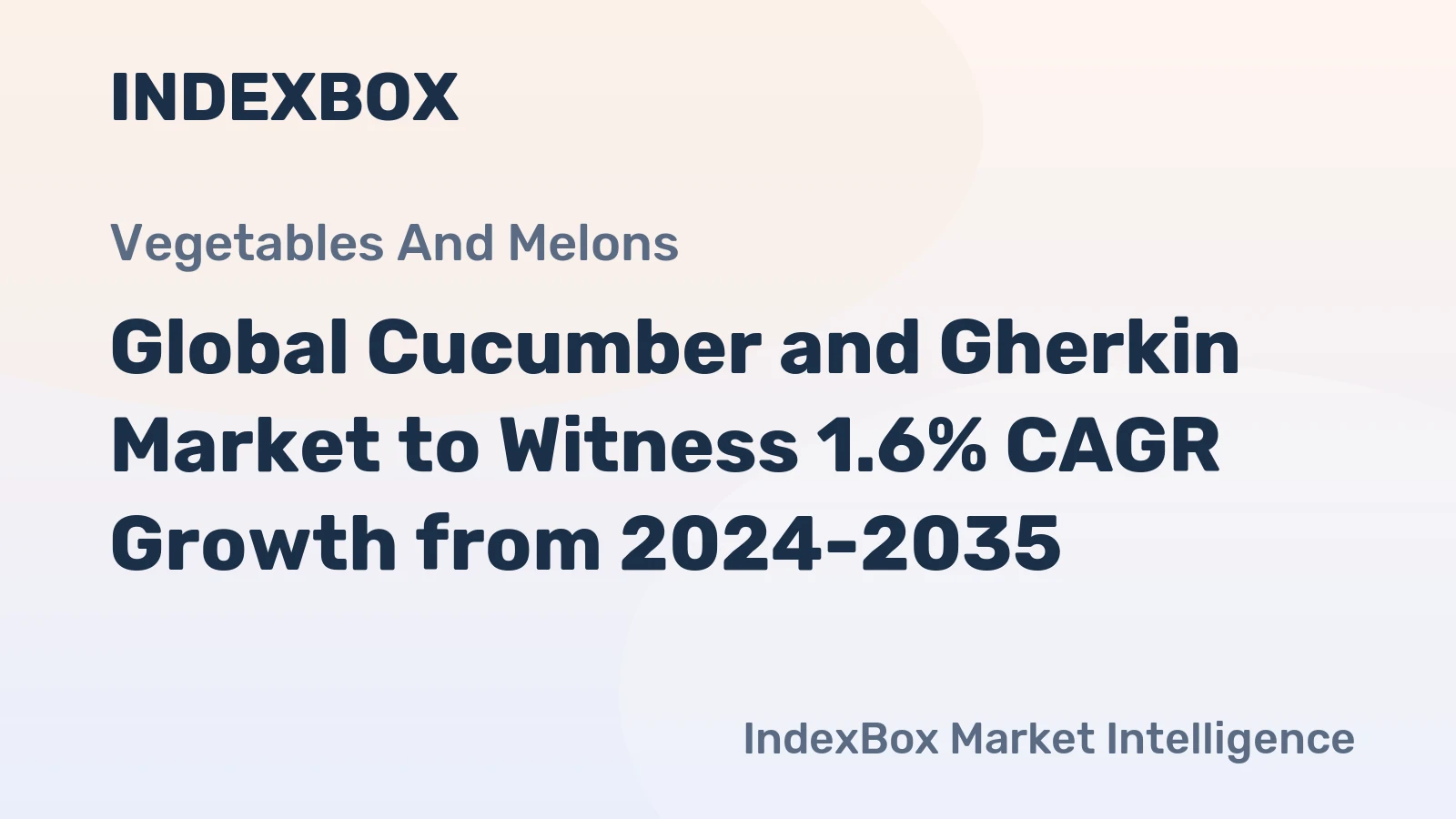 Global Cucumber and Gherkin Market to Witness 1.6% CAGR Growth from 2024-2035