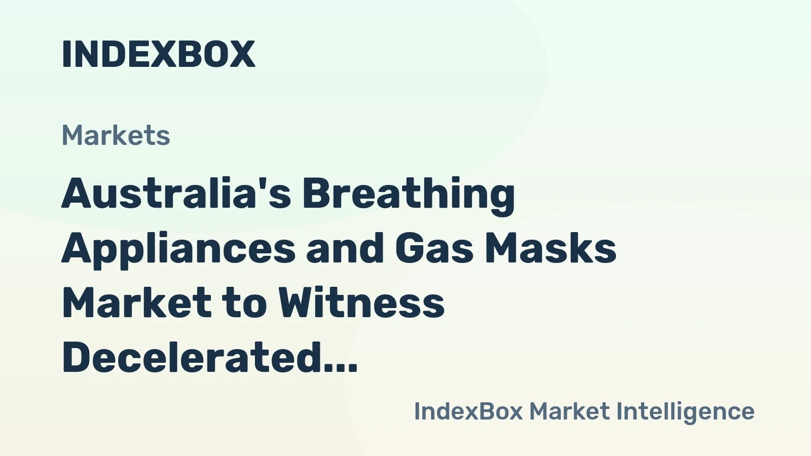 Australia's Breathing Appliances and Gas Masks Market to Witness Decelerated Growth with +1.0% CAGR, Reaching 11M Units by 2035