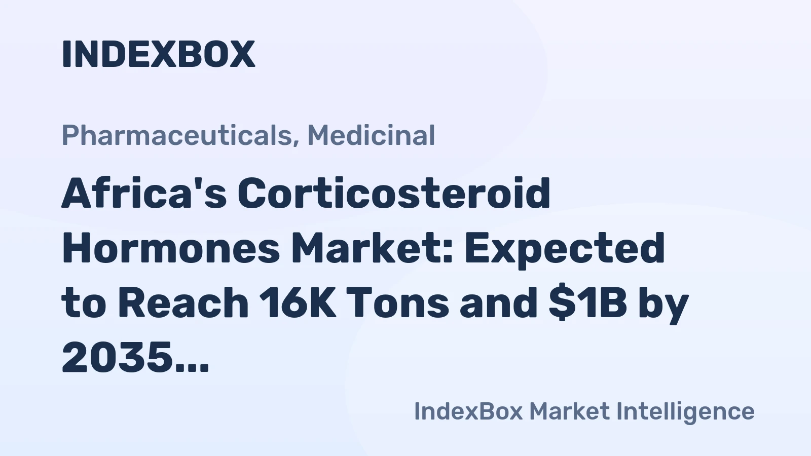 Africa's Corticosteroid Hormones Market: Expected to Reach 16K Tons and $1B by 2035
