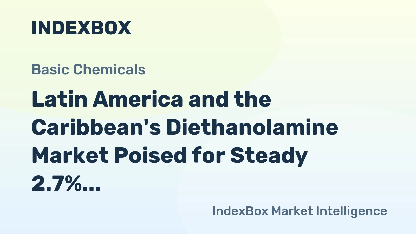Latin America and the Caribbean's Diethanolamine Market Poised for Steady 2.7% CAGR Growth Through 2035
