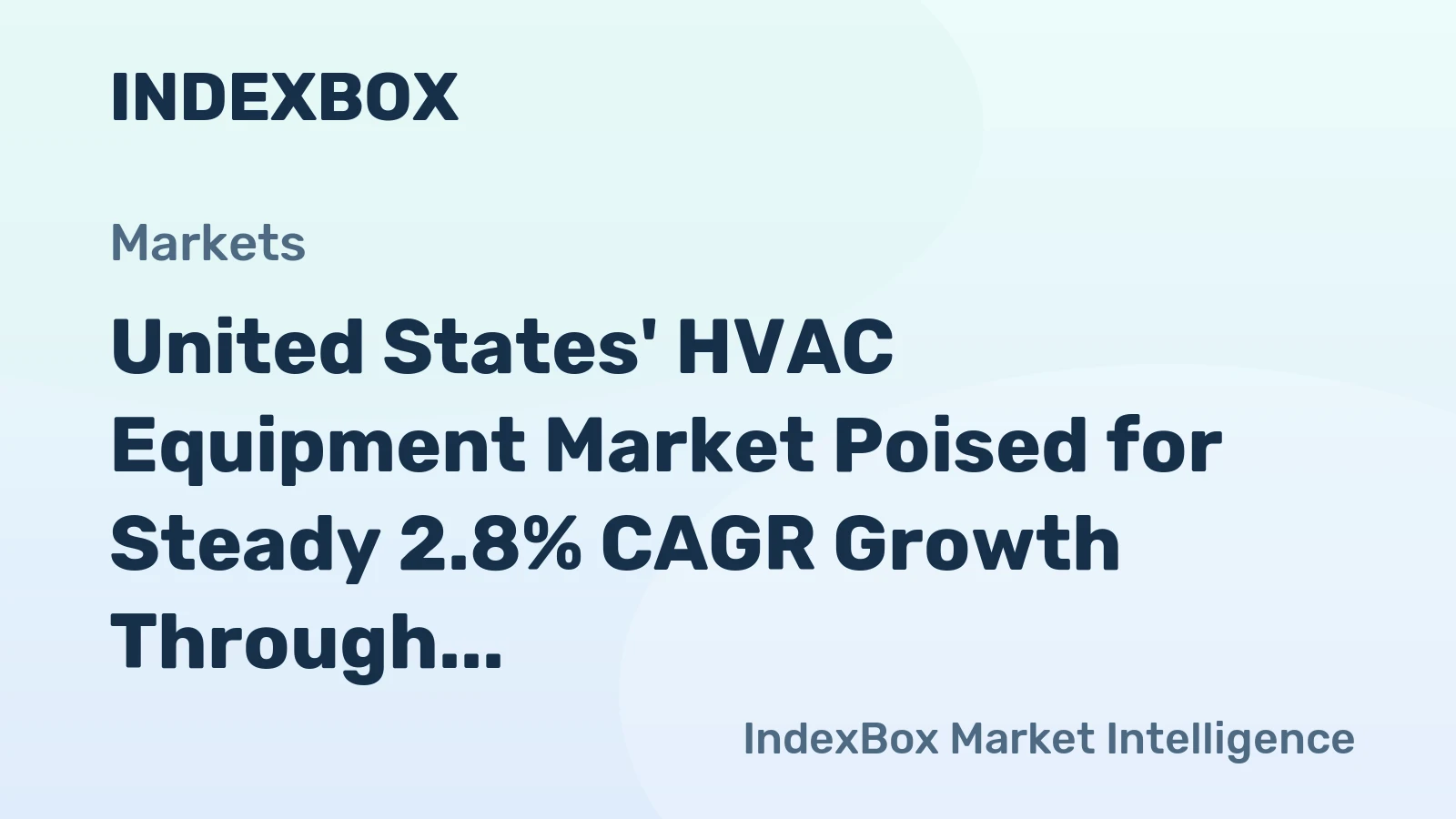 United States' HVAC Equipment Market Poised for Steady 2.8% CAGR Growth Through 2035
