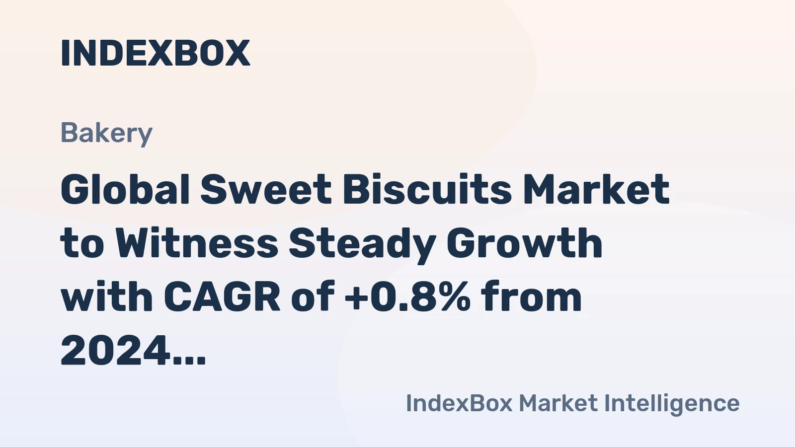 Global Sweet Biscuits Market to Witness Steady Growth with CAGR of +0.8% from 2024 to 2035