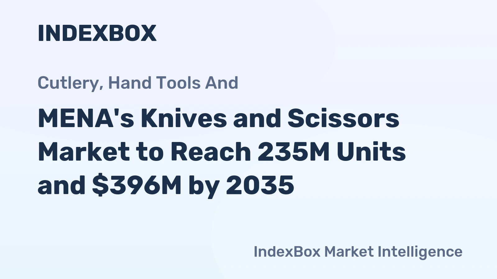 MENA's Knives and Scissors Market to Reach 235M Units and $396M by 2035