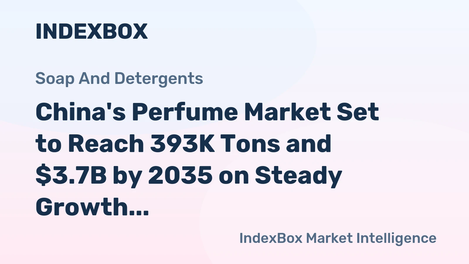 China's Perfume Market Set to Reach 393K Tons and $3.7B by 2035 on Steady Growth Trajectory