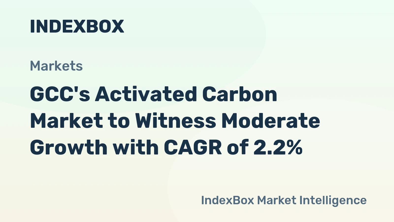 GCC's Activated Carbon Market to Witness Moderate Growth with CAGR of 2.2%