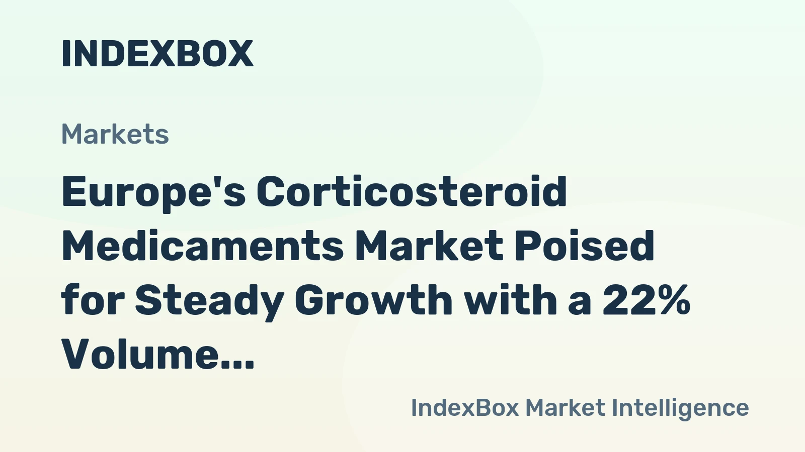 Europe's Corticosteroid Medicaments Market Poised for Steady Growth with a 22% Volume CAGR Through 2035