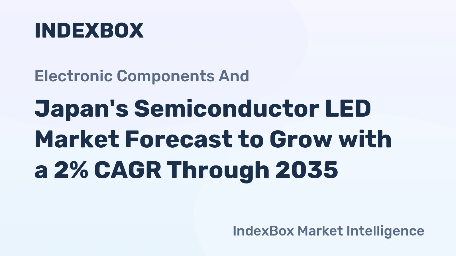 Japan's Semiconductor LED Market Forecast to Grow with a 2% CAGR Through 2035