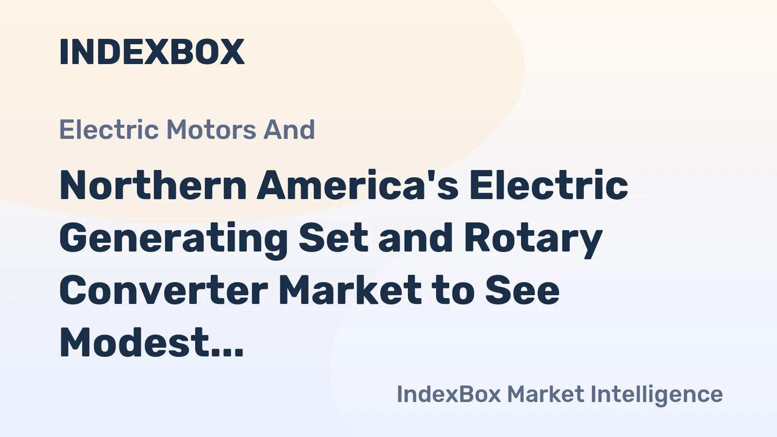 Northern America's Electric Generating Set and Rotary Converter Market to See Modest Growth with a +0.6% Volume CAGR Through 2035