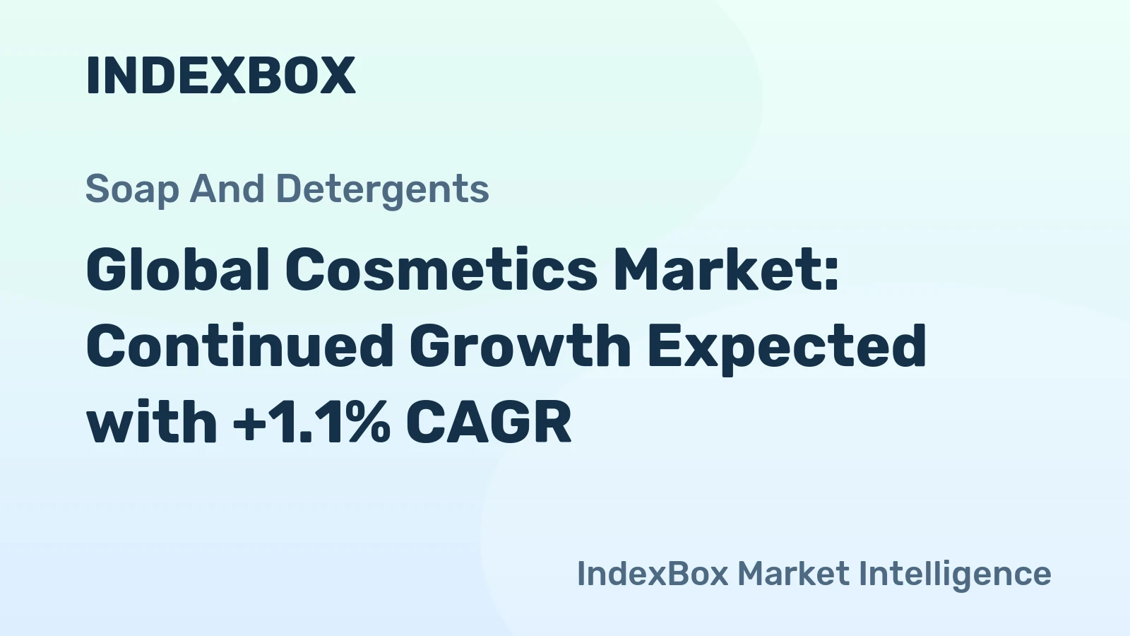 Global Cosmetics Market: Continued Growth Expected with +1.1% CAGR