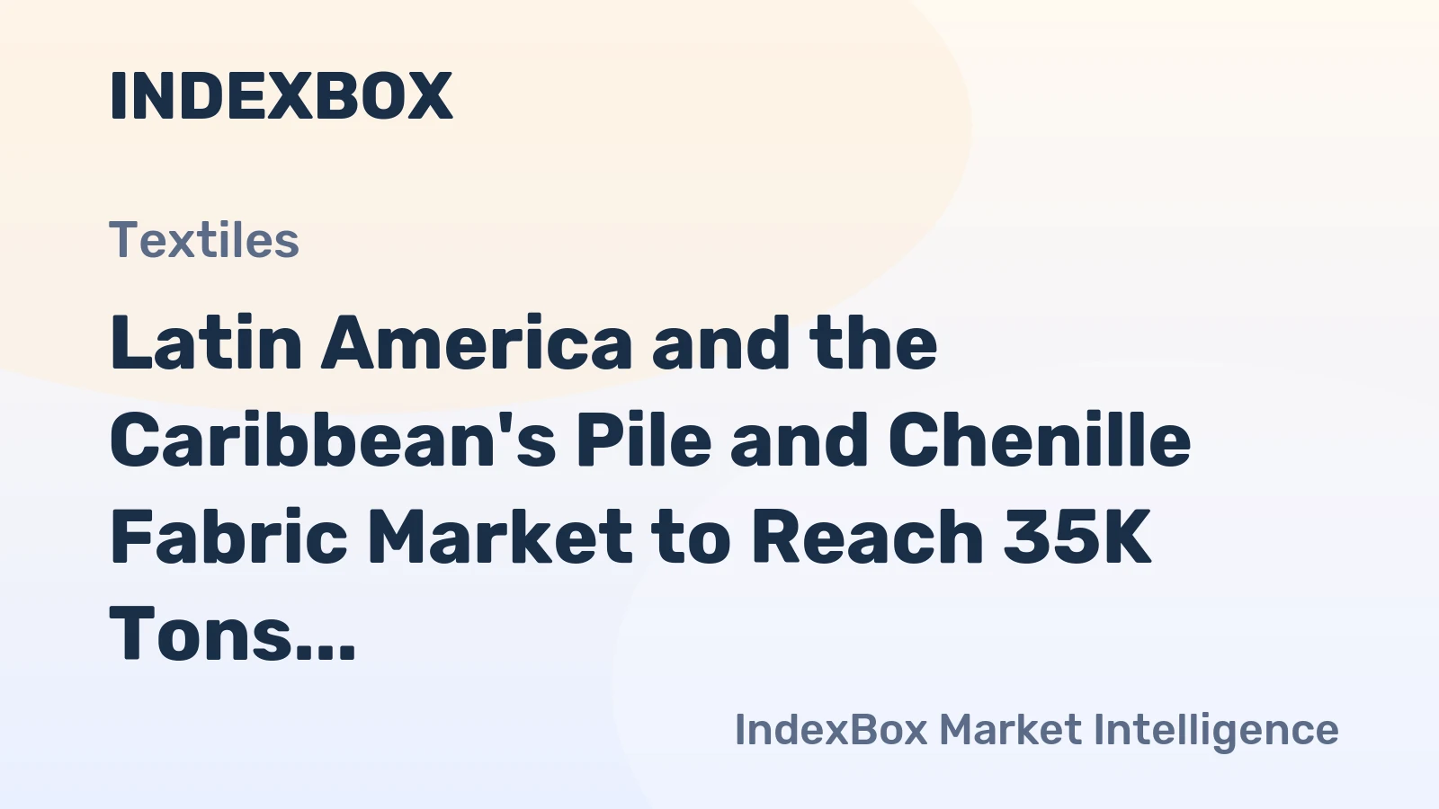 Latin America and the Caribbean's Pile and Chenille Fabric Market to Reach 35K Tons by 2035, Valued at $249M