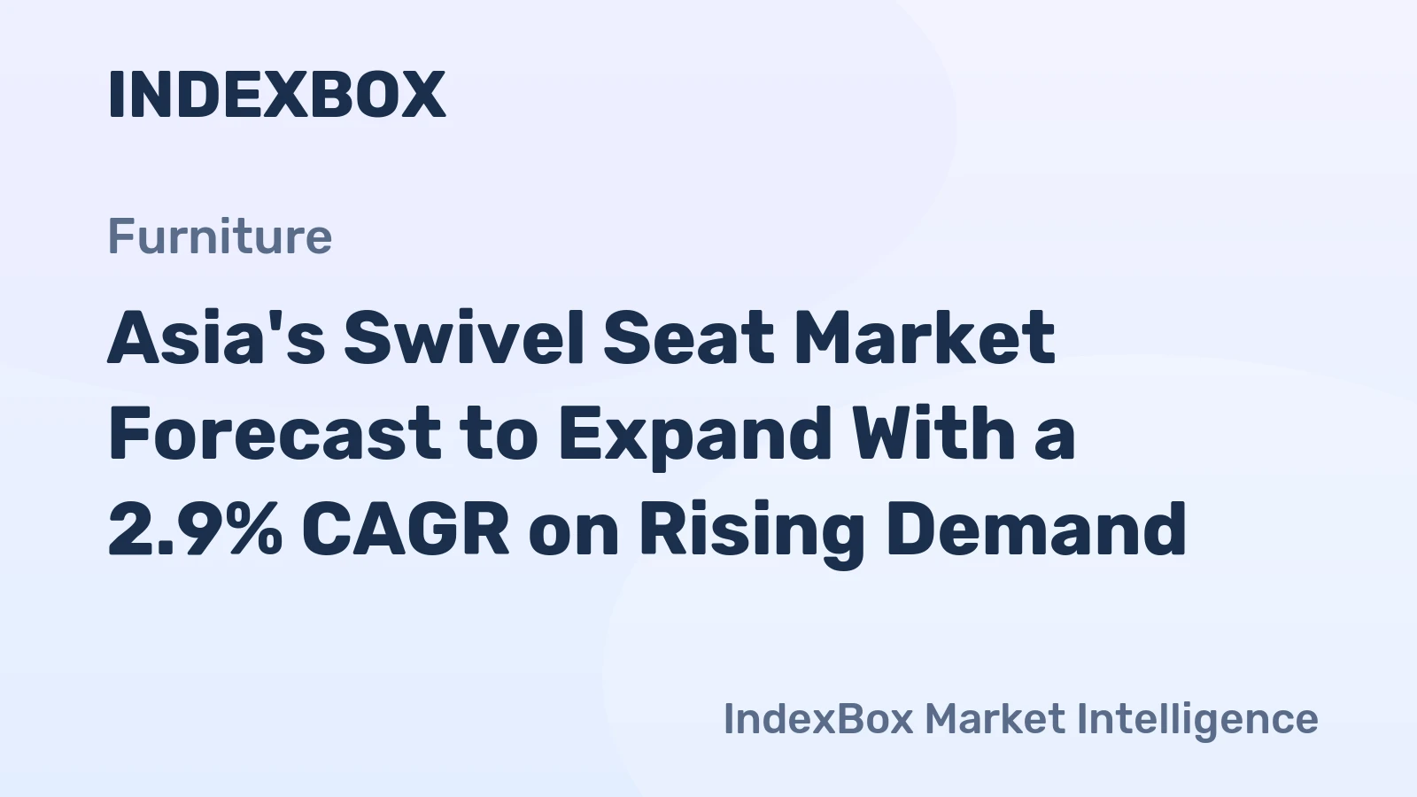 Asia's Swivel Seat Market Forecast to Expand With a 2.9% CAGR on Rising Demand