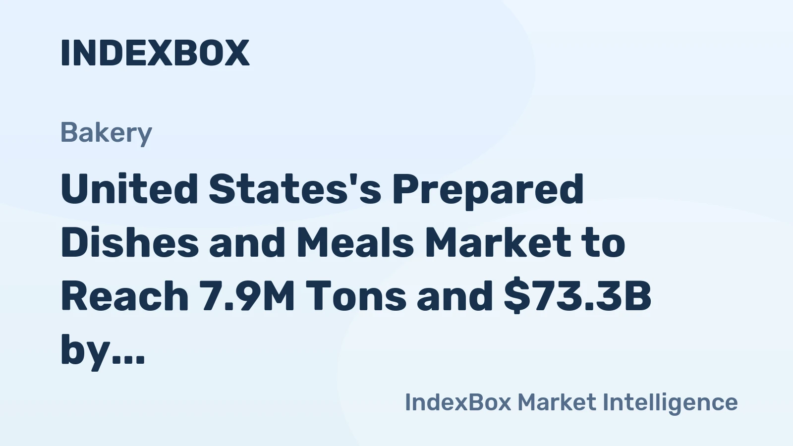 United States's Prepared Dishes and Meals Market to Reach 7.9M Tons and $73.3B by 2035