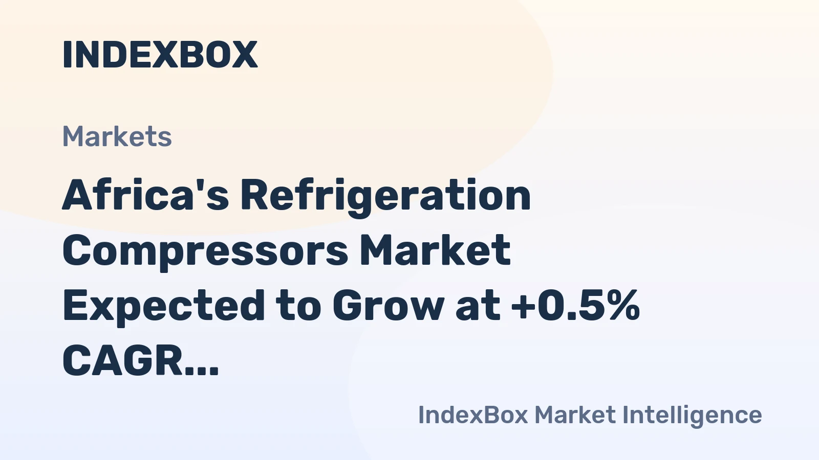 Africa's Refrigeration Compressors Market Expected to Grow at +0.5% CAGR by 2035
