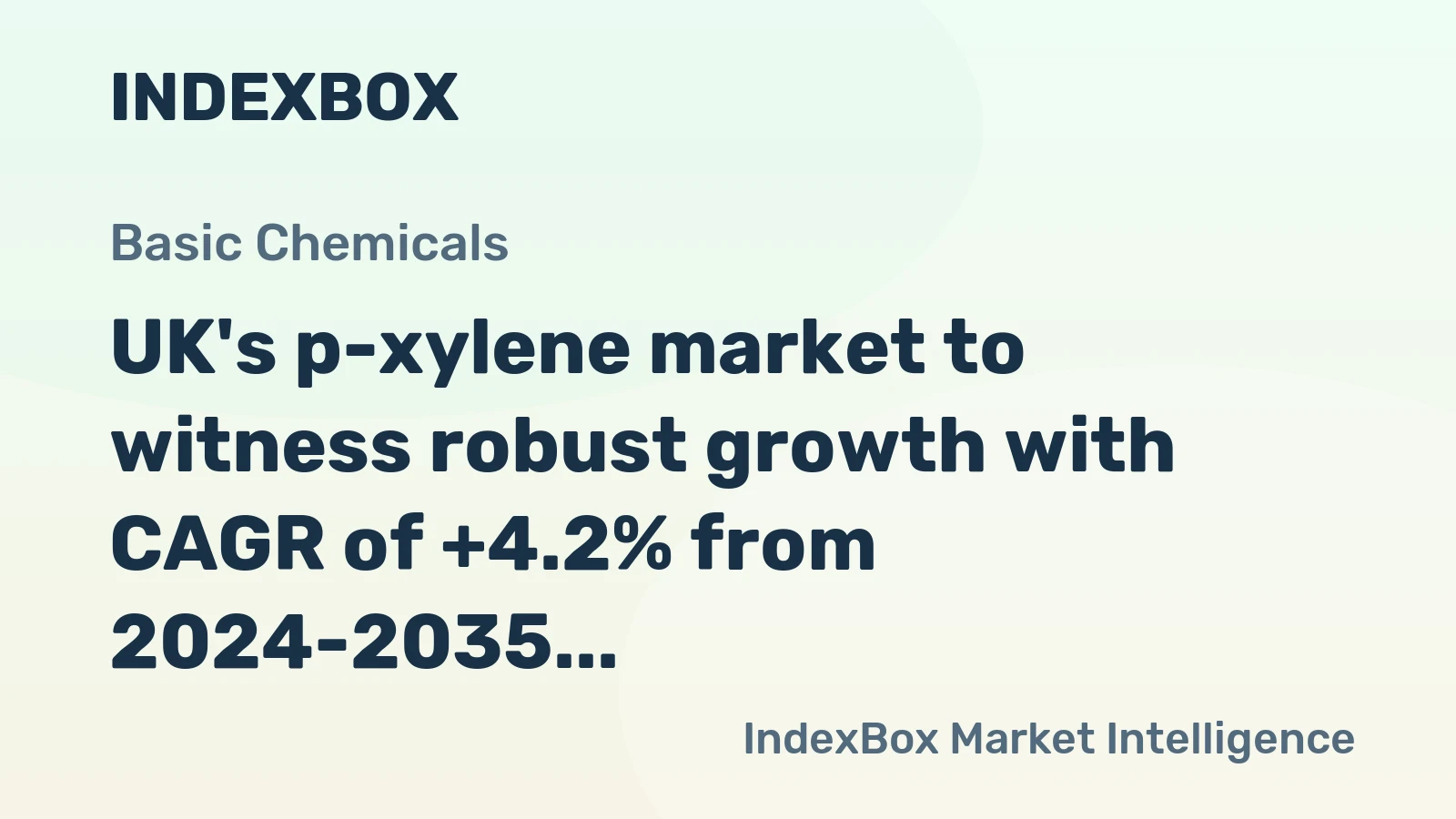 UK's p-xylene market to witness robust growth with CAGR of +4.2% from 2024-2035, reaching 277K tons