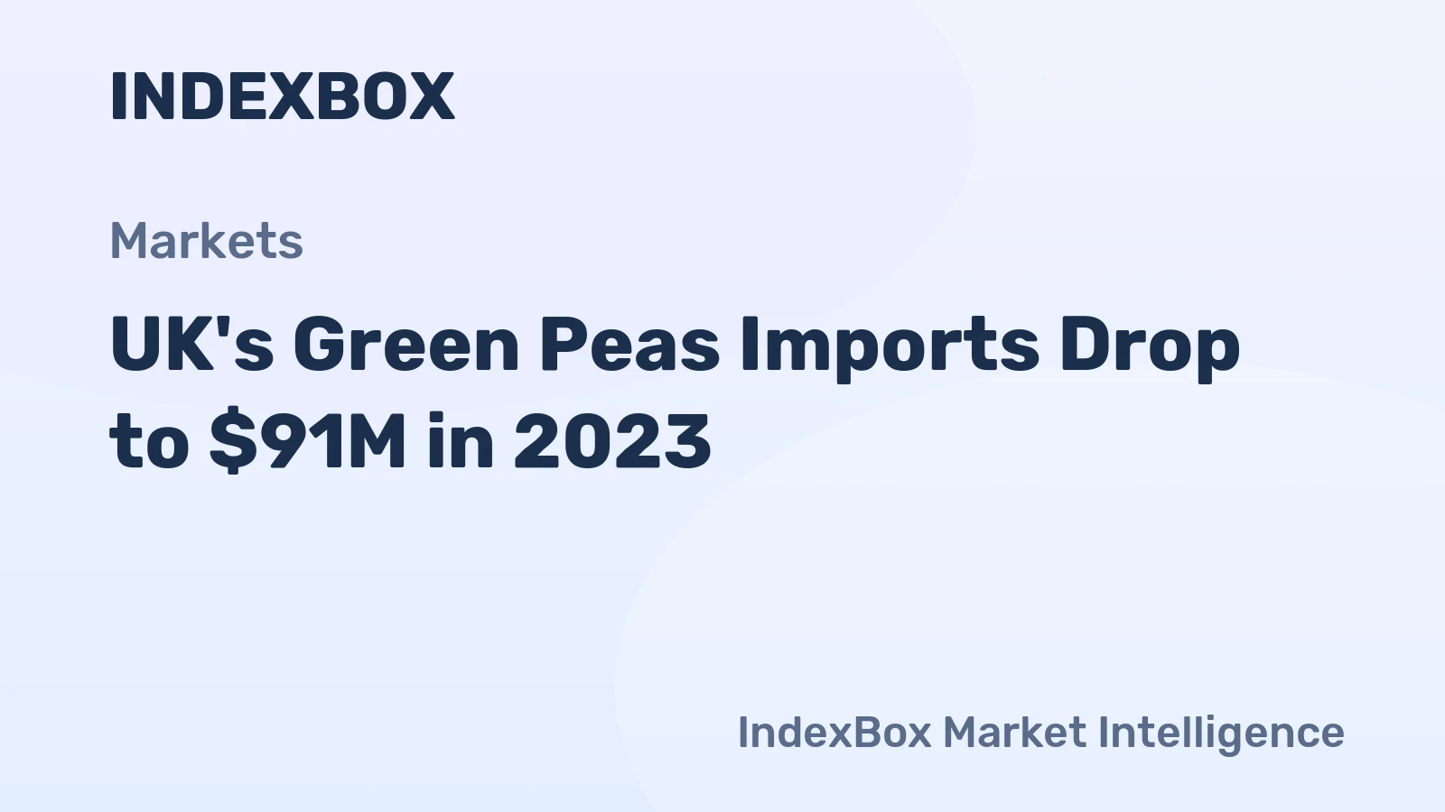 UK's Green Peas Imports Drop to $91M in 2023