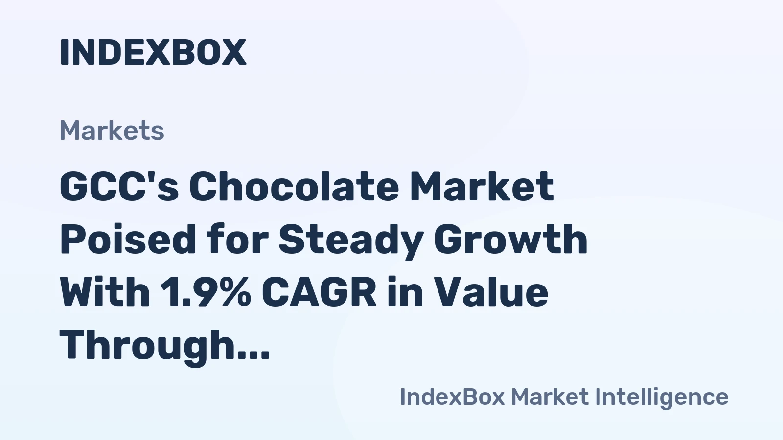 GCC's Chocolate Market Poised for Steady Growth With 1.9% CAGR in Value Through 2035
