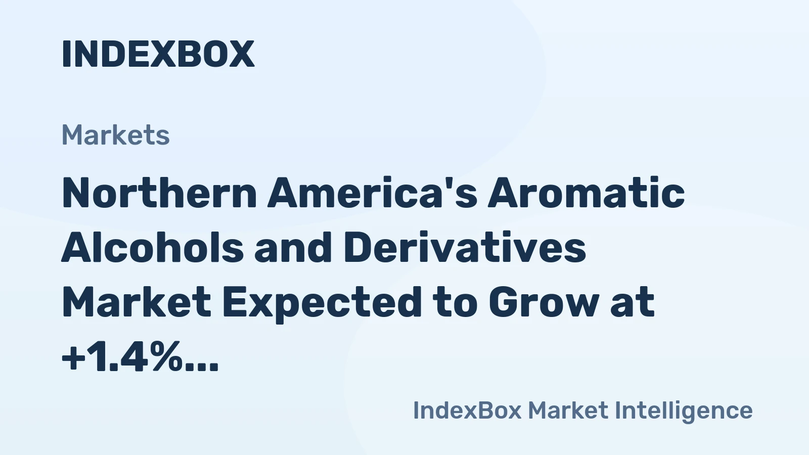 Northern America's Aromatic Alcohols and Derivatives Market Expected to Grow at +1.4% CAGR to Reach $420M by 2035