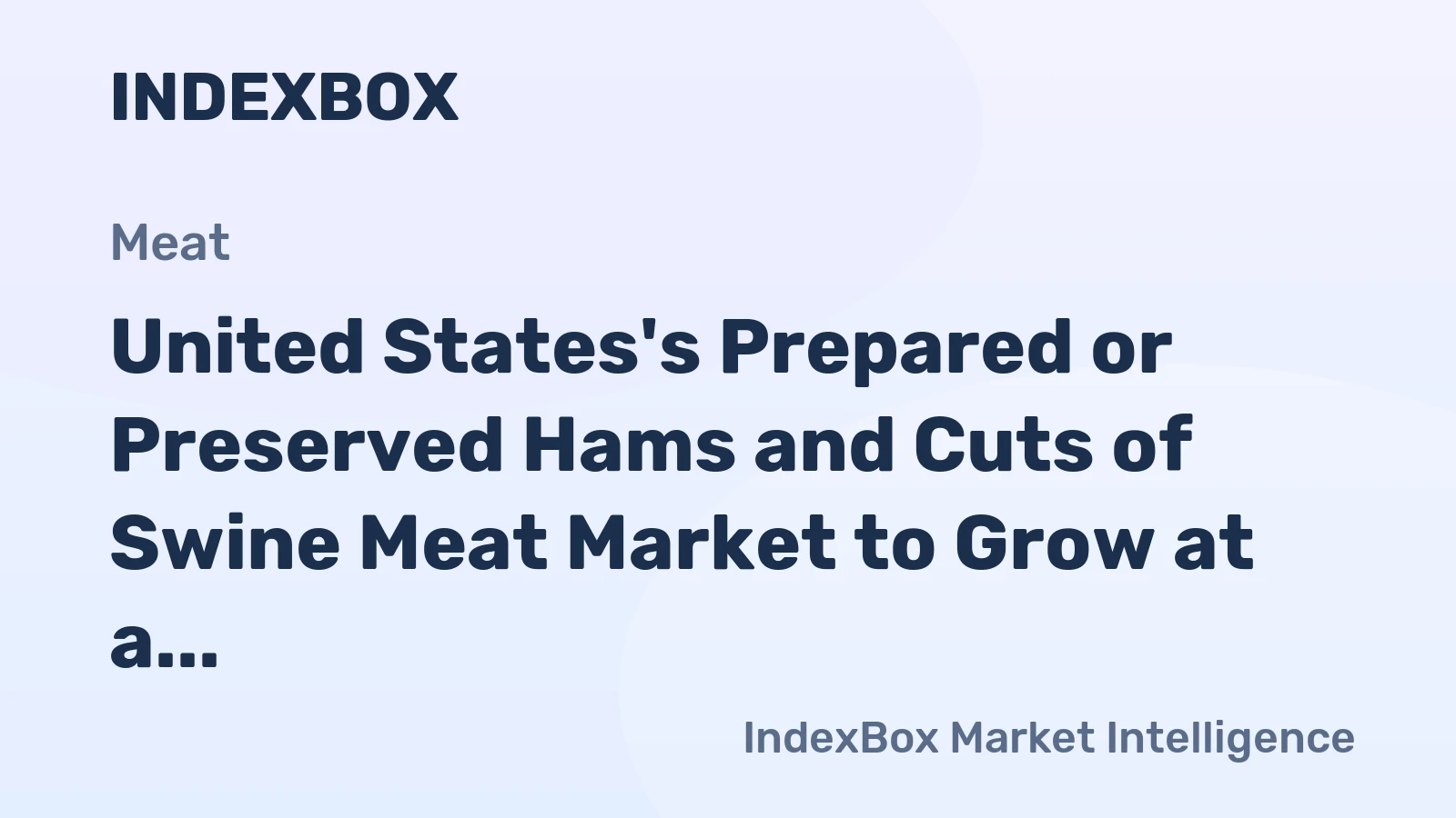 United States's Prepared or Preserved Hams and Cuts of Swine Meat Market to Grow at a CAGR of 0.3% from 2024 to 2035