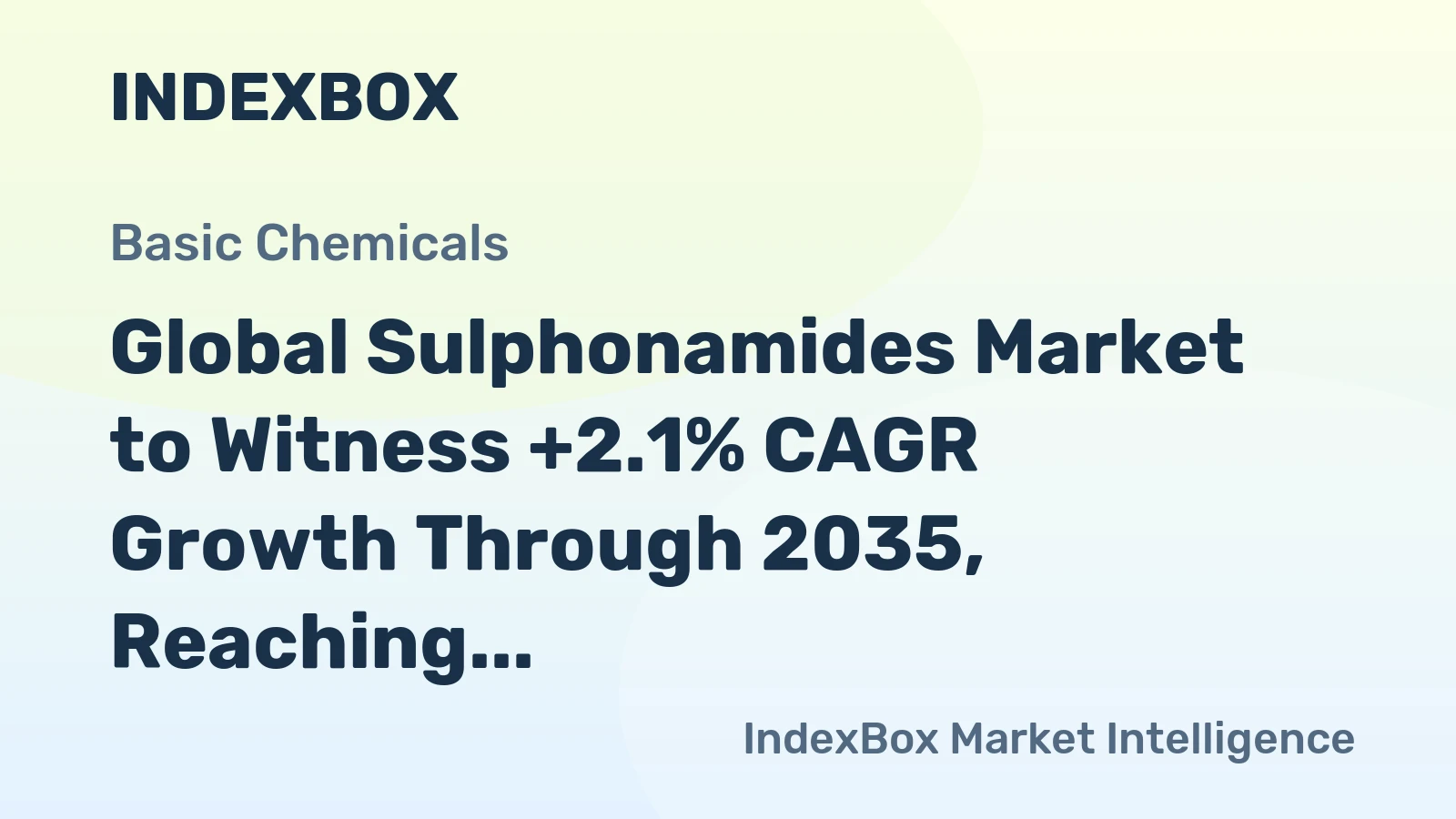 Global Sulphonamides Market to Witness +2.1% CAGR Growth Through 2035, Reaching $25.2B