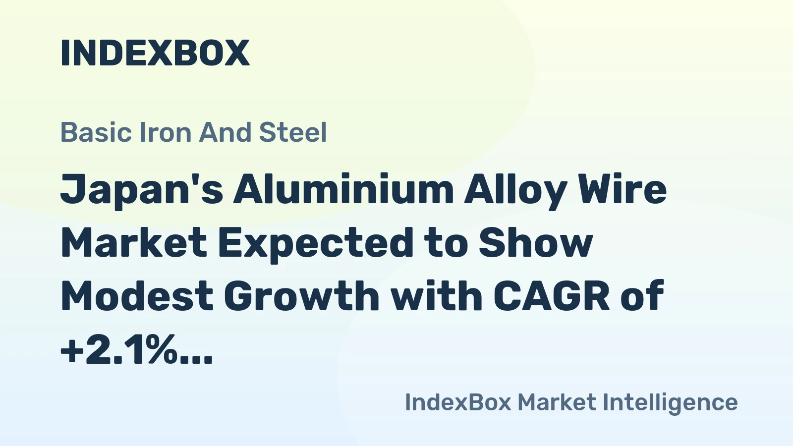 Japan's Aluminium Alloy Wire Market Expected to Show Modest Growth with CAGR of +2.1%