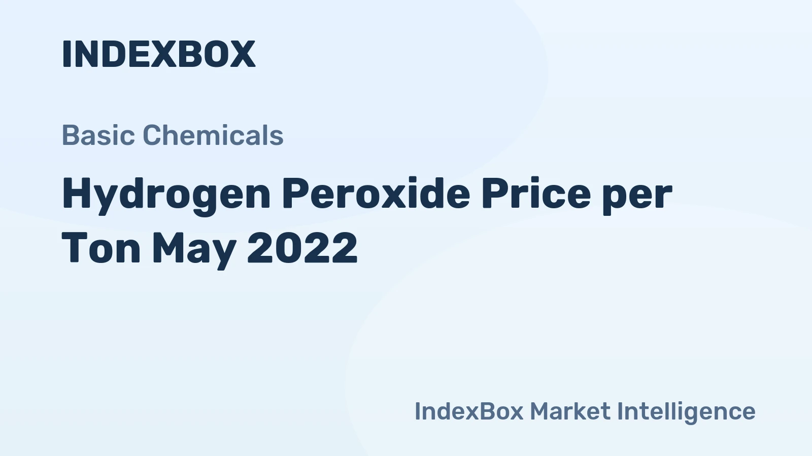 Hydrogen Peroxide Price per Ton May 2022