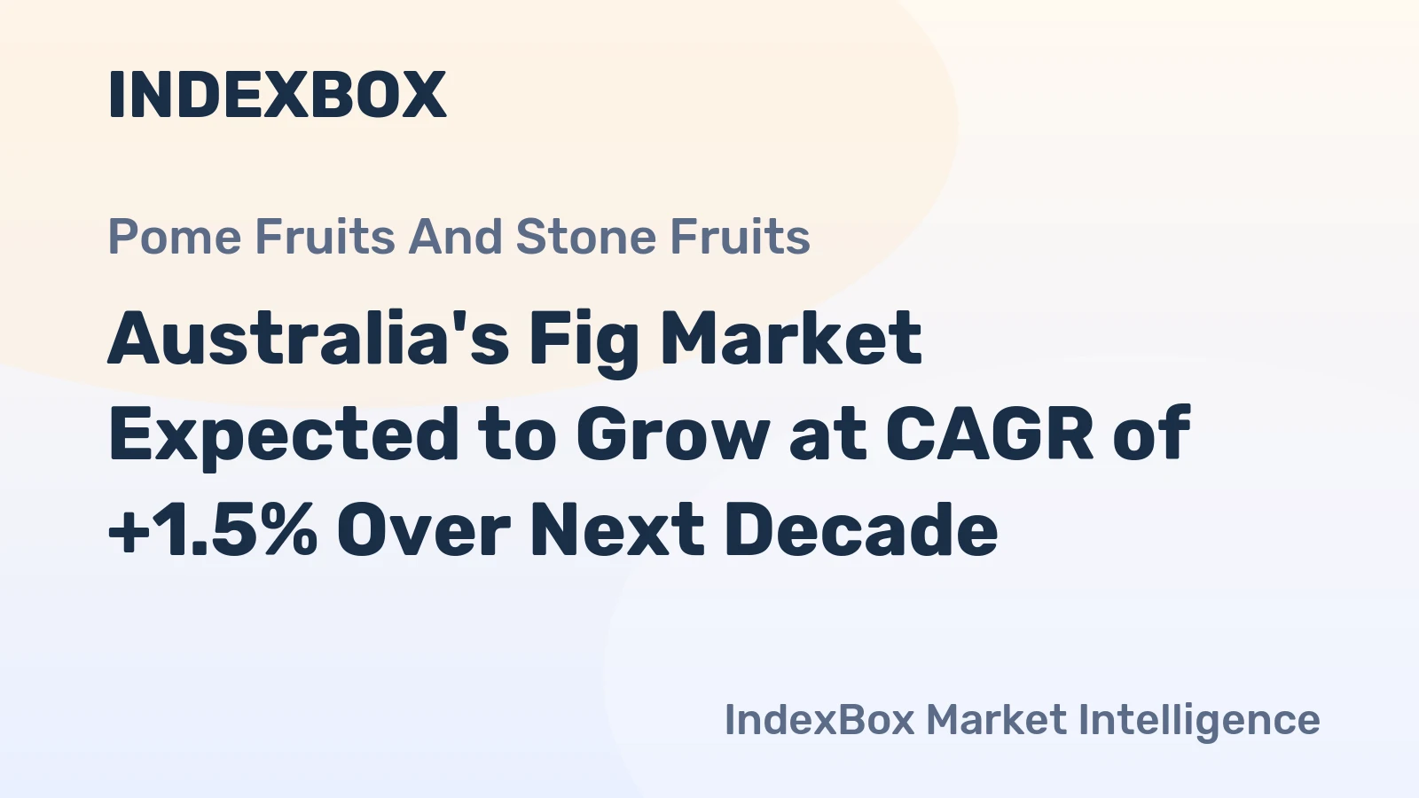Australia's Fig Market Expected to Grow at CAGR of +1.5% Over Next Decade
