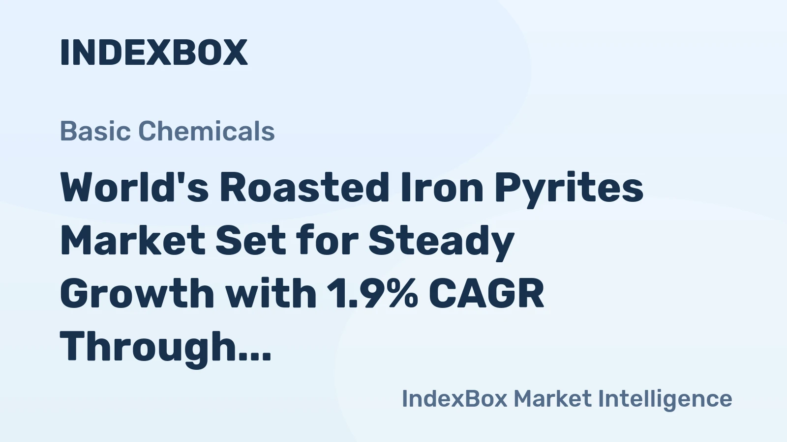 World's Roasted Iron Pyrites Market Set for Steady Growth with 1.9% CAGR Through 2035