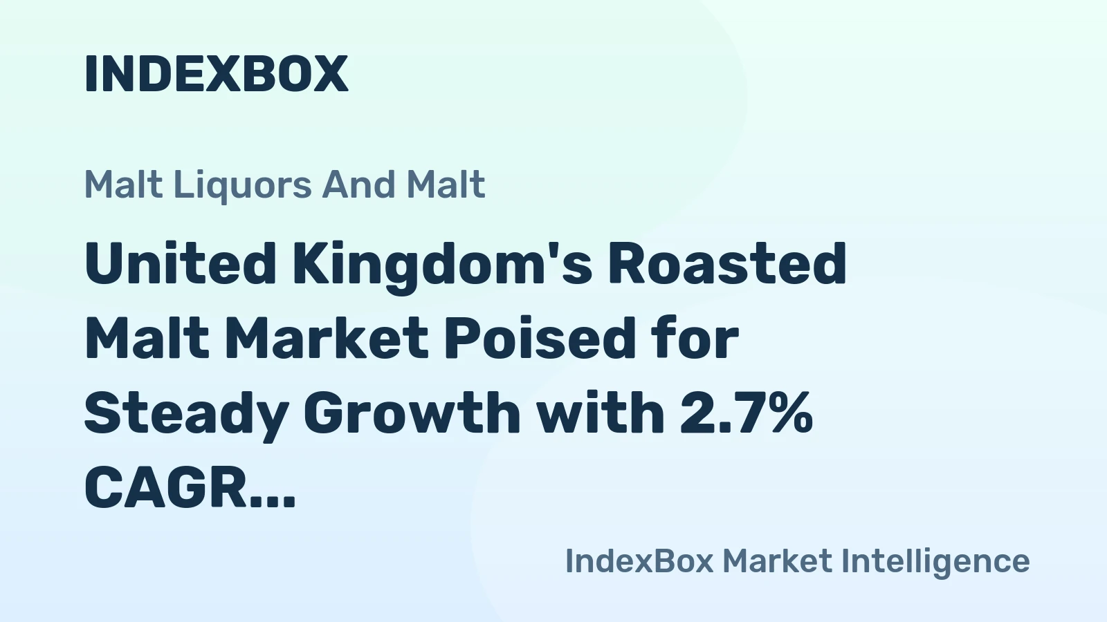 United Kingdom's Roasted Malt Market Poised for Steady Growth with 2.7% CAGR in Value