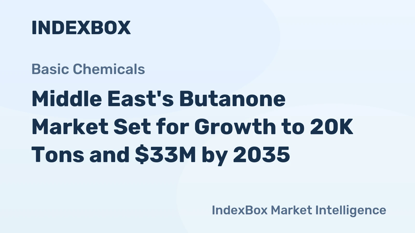 Middle East's Butanone Market Set for Growth to 20K Tons and $33M by 2035